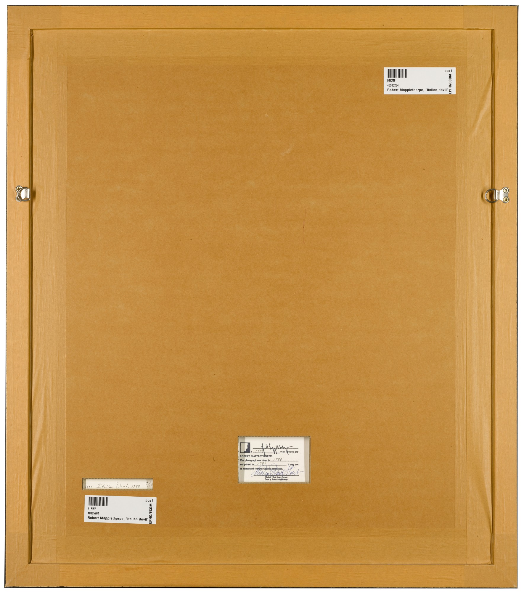 'Italian Devil', 1988 | Photographs | 2021 | Sotheby's