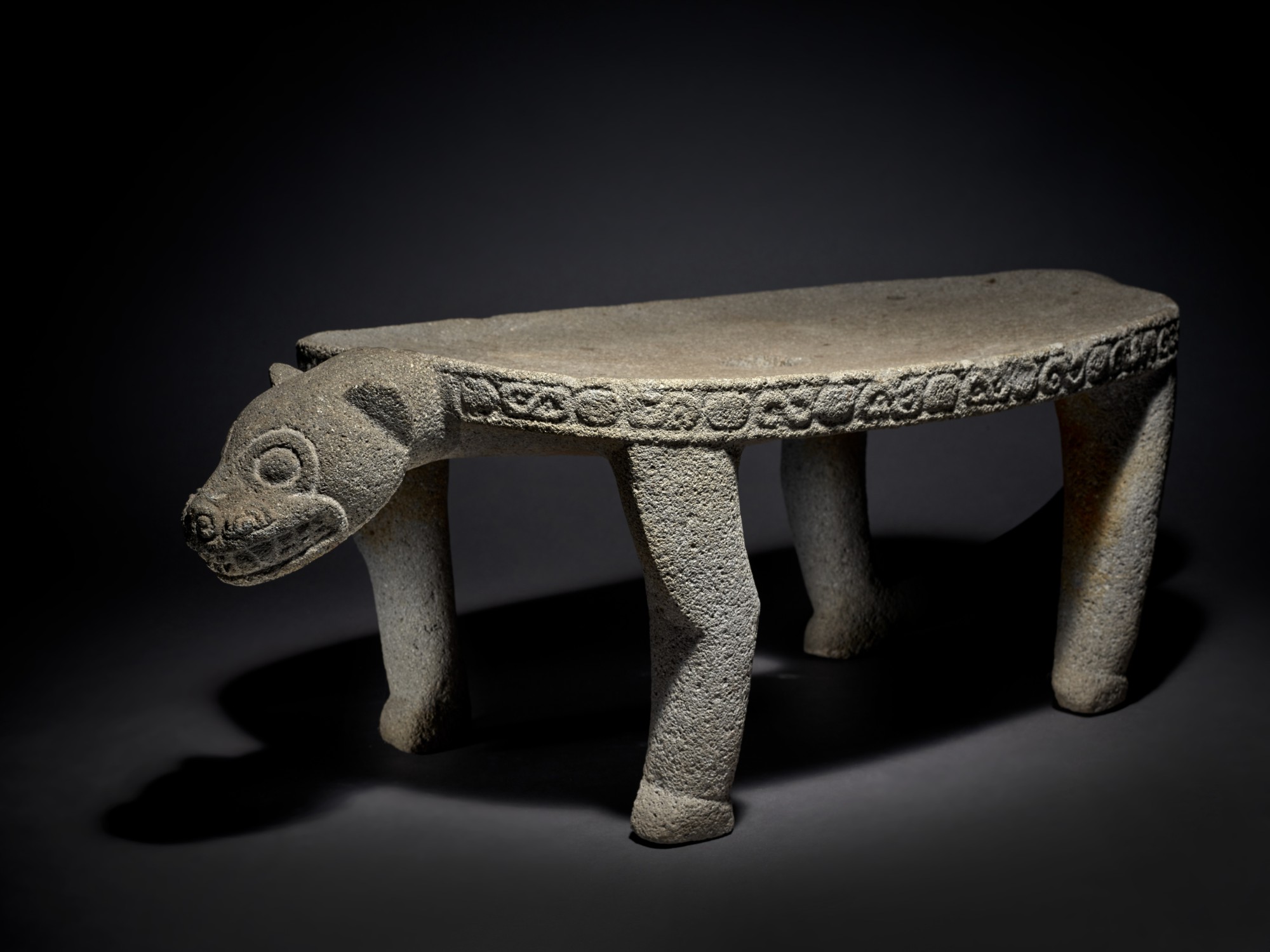 Costa Rican Stone Jaguar Metate, Atlantic Watershed Region Period VI ...