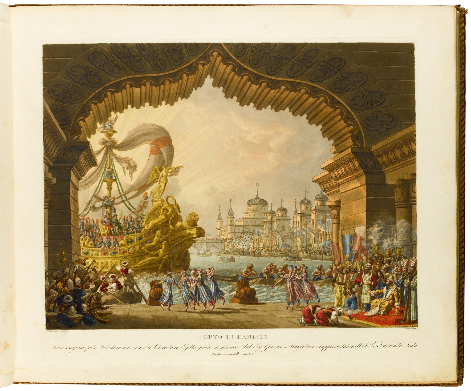 A. Sanquirico. Raccolta di varie decorazioni sceniche [La Scala set designs], contemporary ...