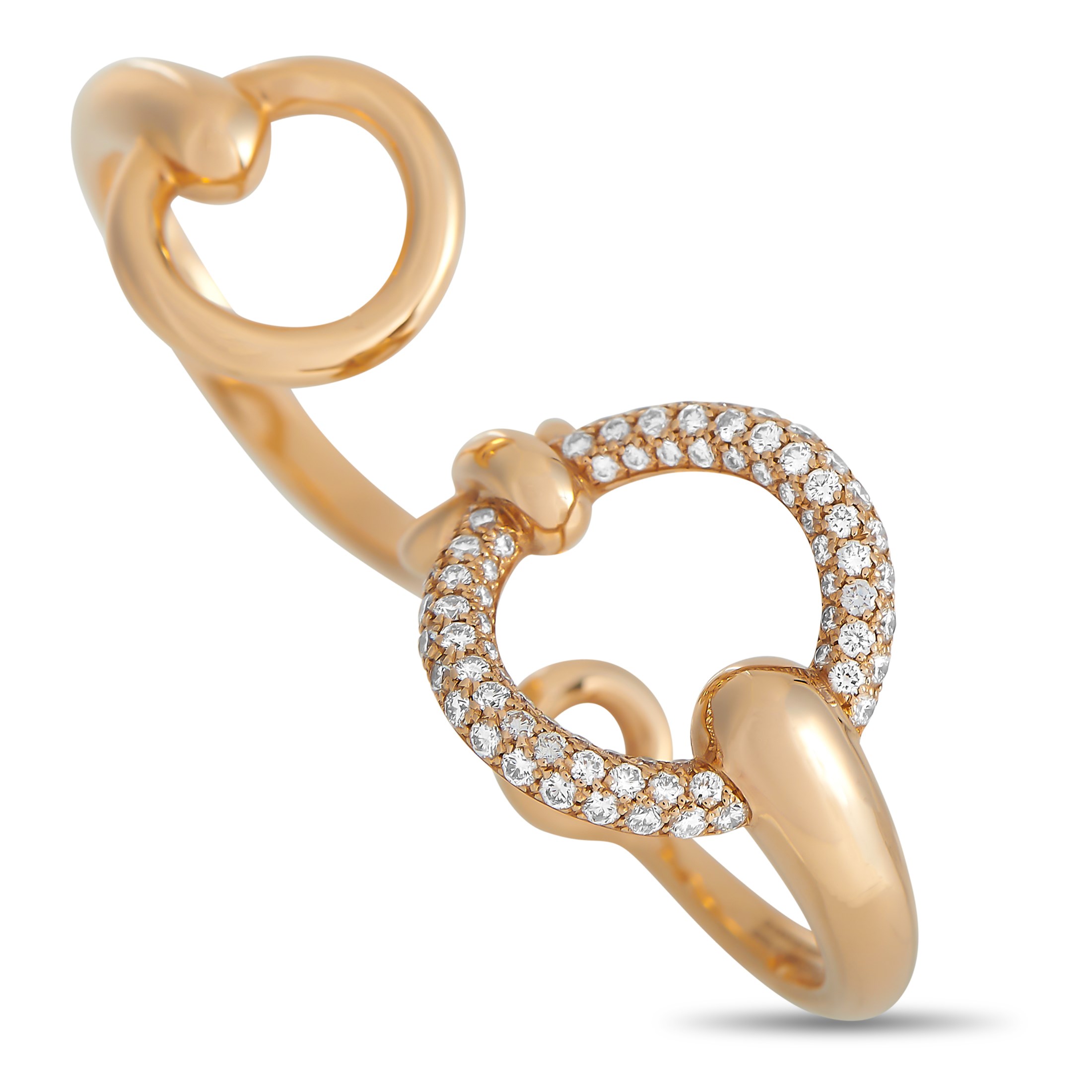 Hermès Rose Gold And Diamond Filet D'Or Ring Available For Immediate ...