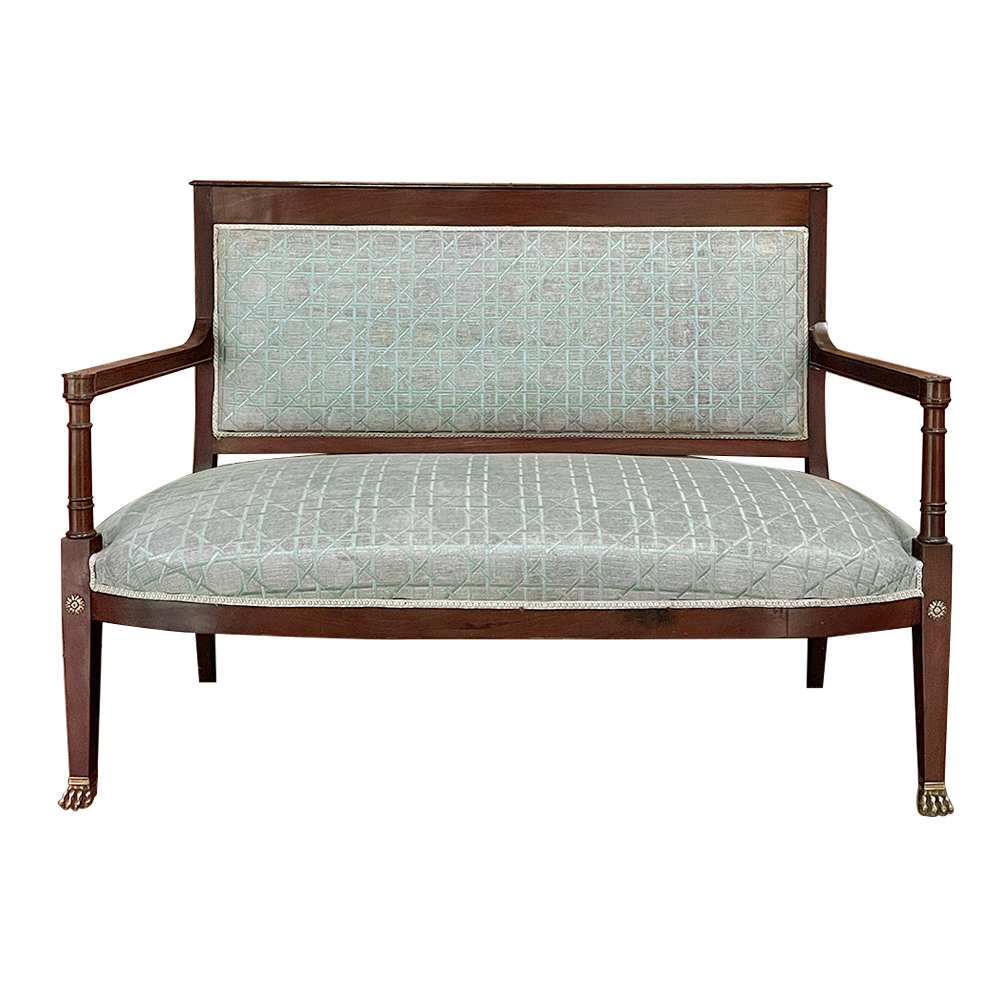 Antique French Empire Style Settee Available For Immediate Sale At ...