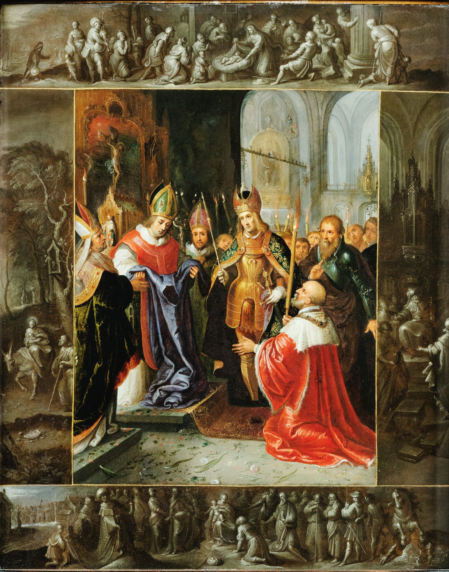FRANS FRANCKEN II | THE EMPEROR CHARLES V SHOWN THE VIRGIN'S ROBES ...