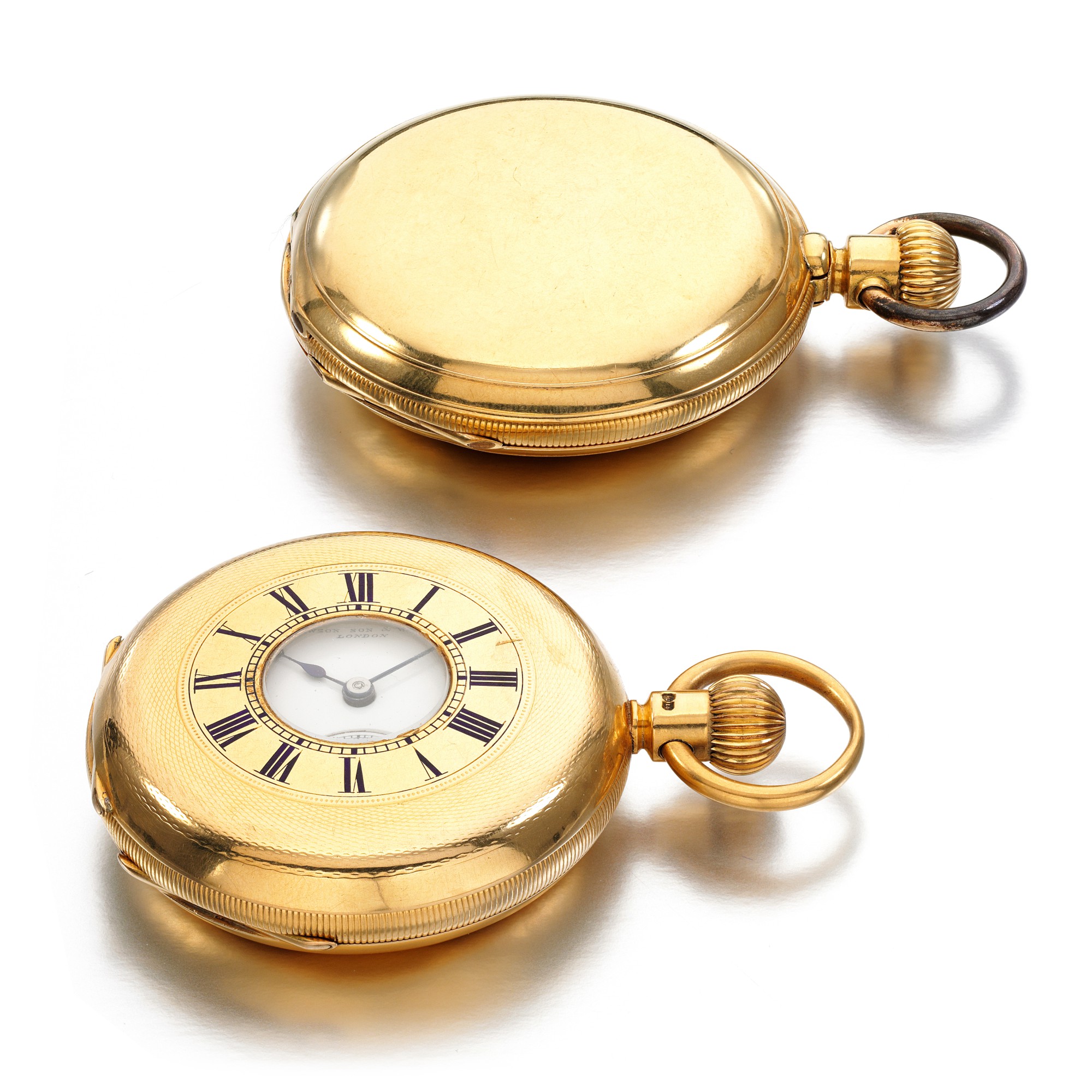 Half Hunting Case Pocket Watch, 1887, and a Hunting Cased Pocket Watch ...