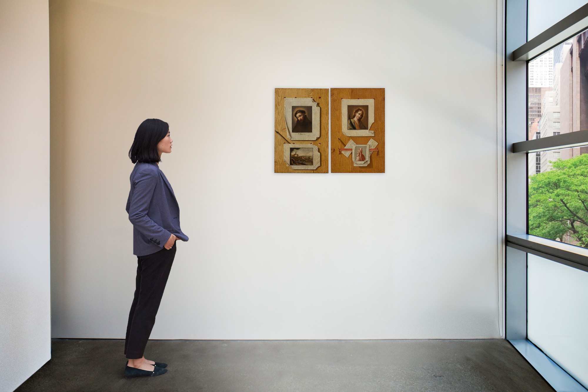 ANDREA DOMENICO REMPS | A pair of trompe l'œil still lifes, with ...