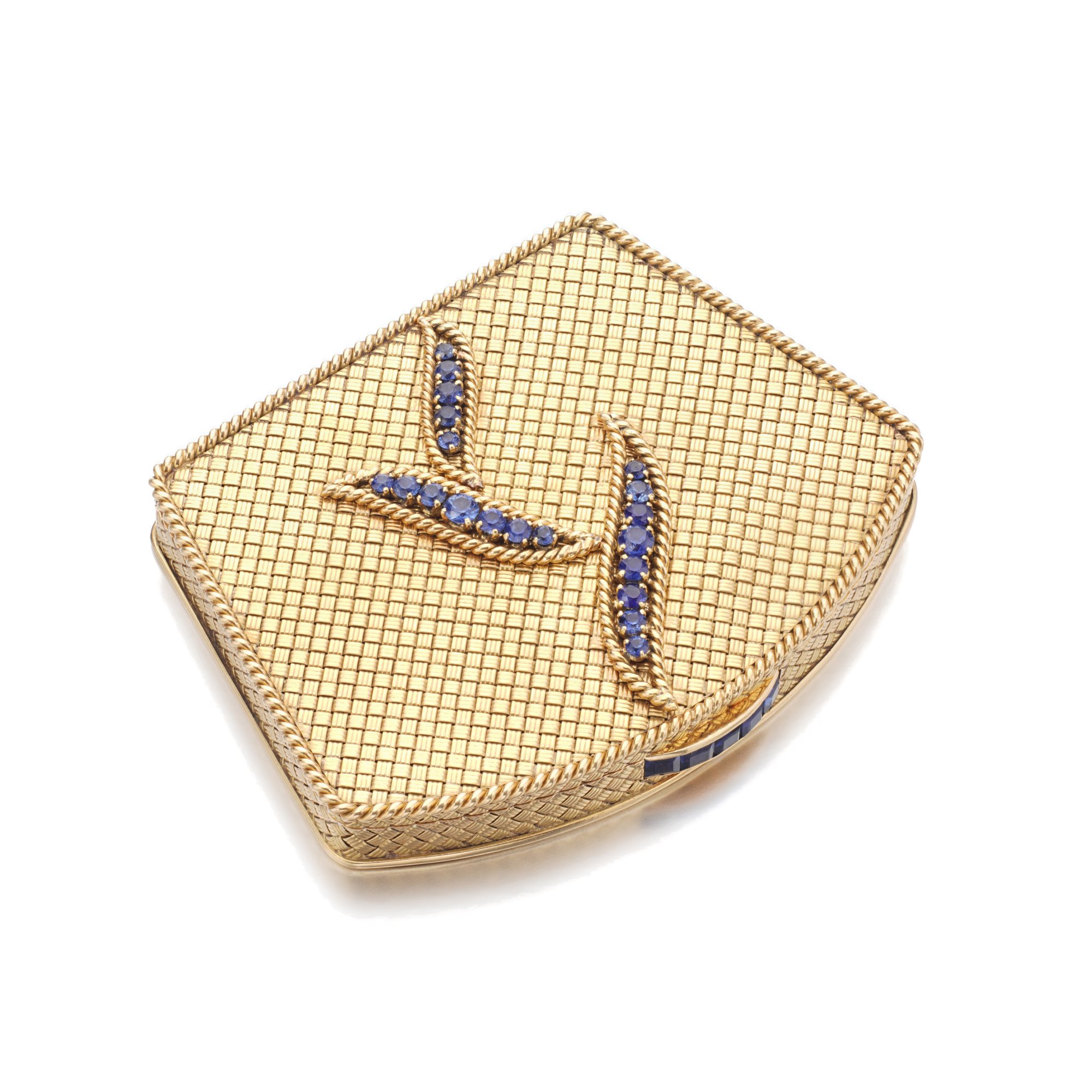 Lady's gold and sapphire powder compact | Important Jewels | 2023 ...