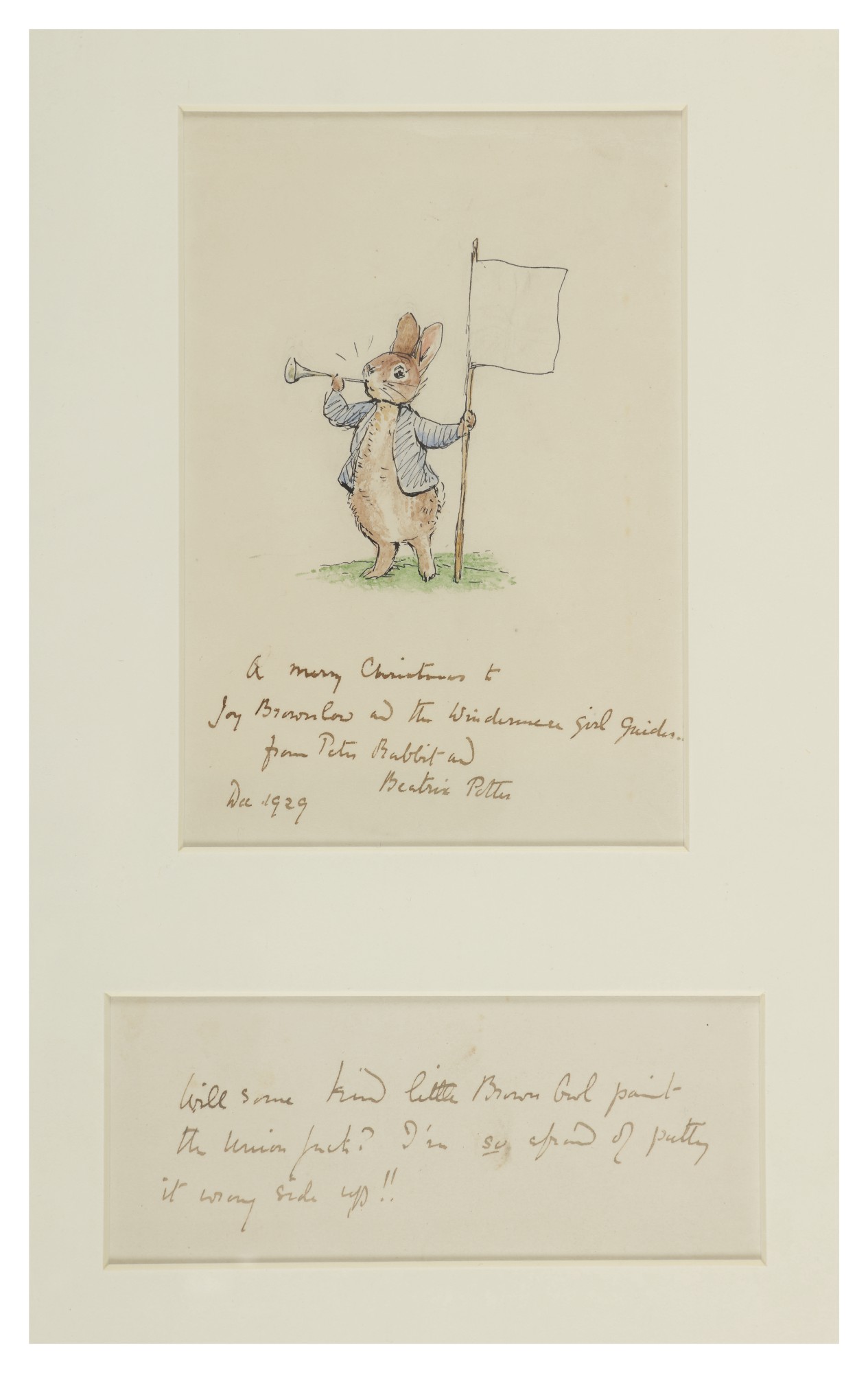 Potter, Beatrix | A splendid iconic drawing of Peter Rabbit | Fine ...