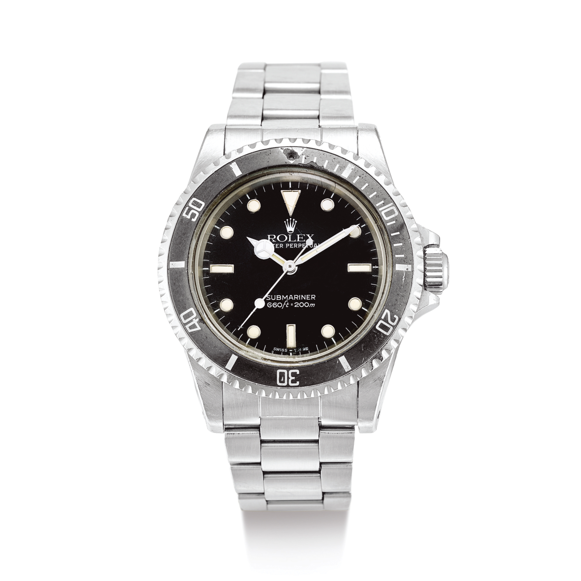 ROLEX | SUBMARINER, REFERENCE 5513 A STAINLESS STEEL WRISTWATCH WITH ...