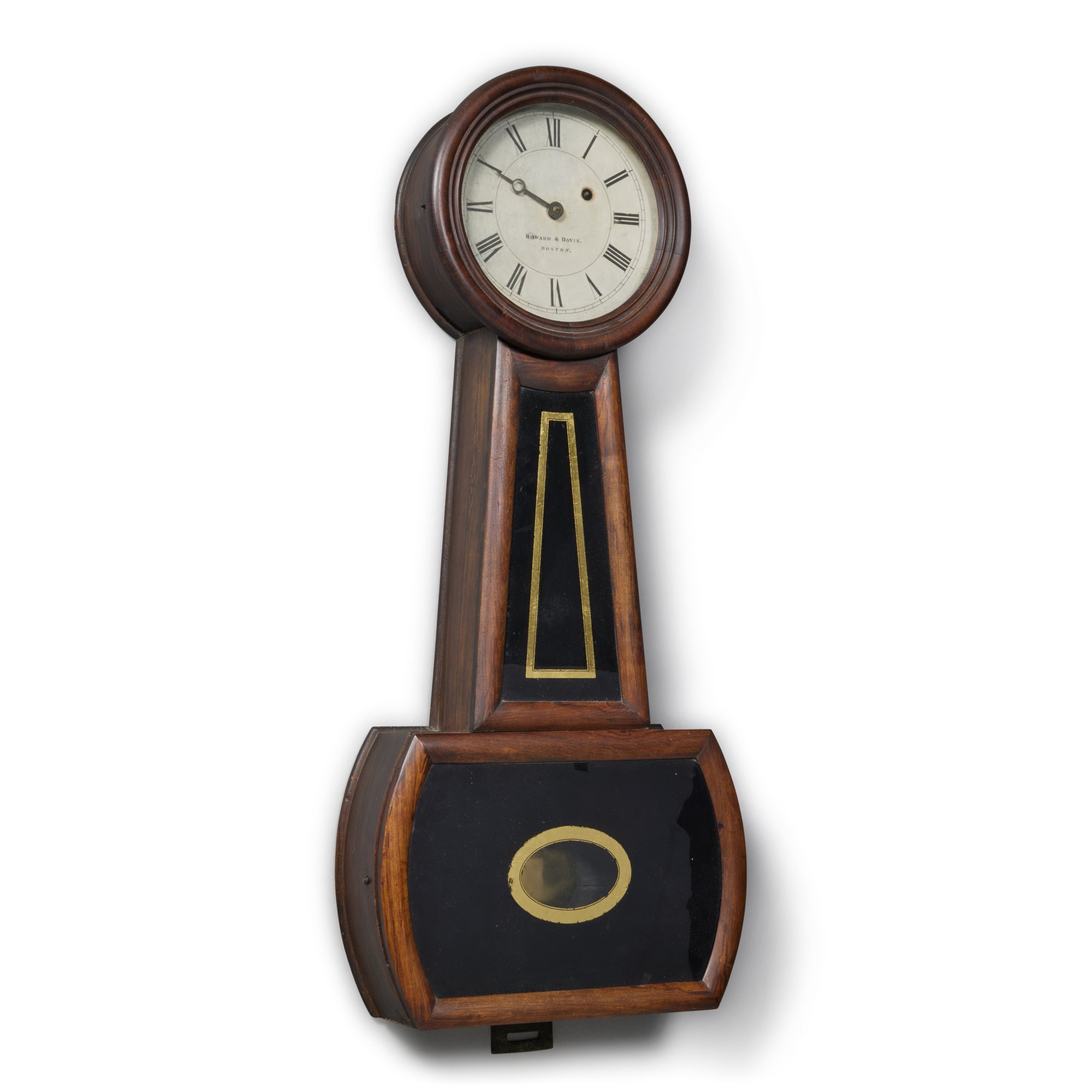 A Classical Églomisé and Rosewood Patent Timepiece Model No. 4, Howard ...
