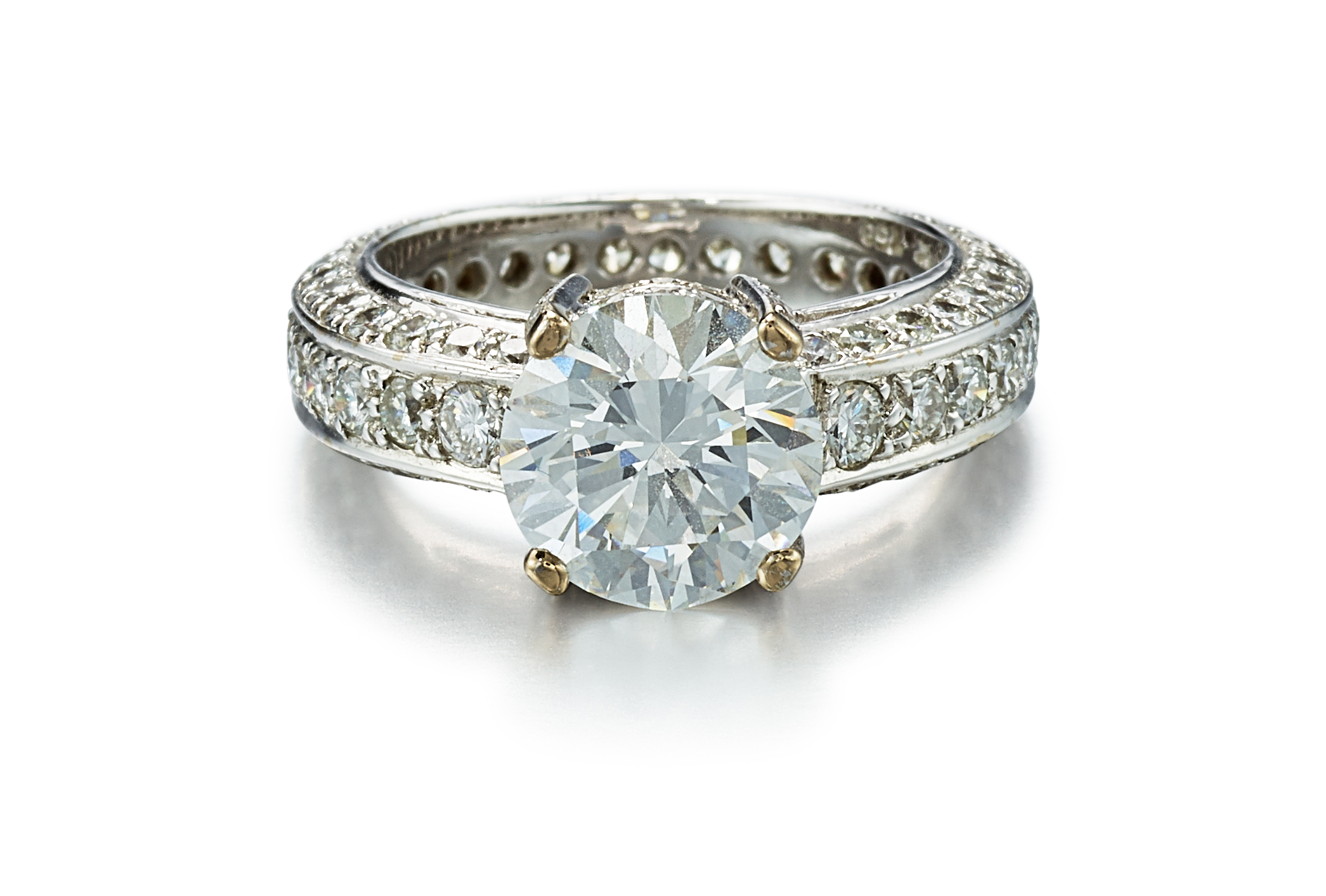 DIAMOND RING, ADLER | 2.68卡拉 圓形 E色 VVS2淨度 鑚石 配 鑚石 戒指, Adler | Jewels ...