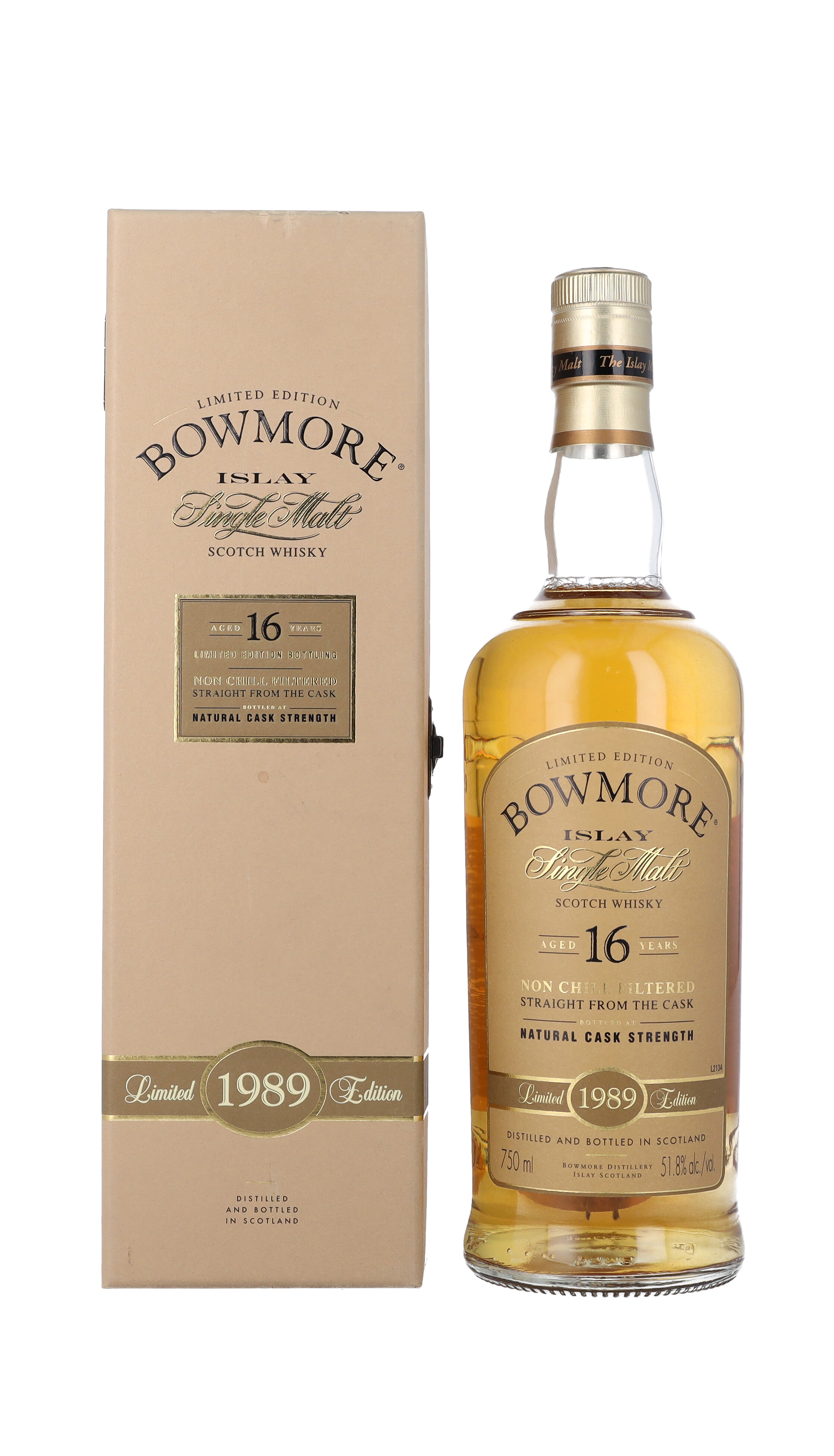 Bowmore 16 Year Old Cask Strength 51.8 abv 1989 (1 BT75) | Scotch ...
