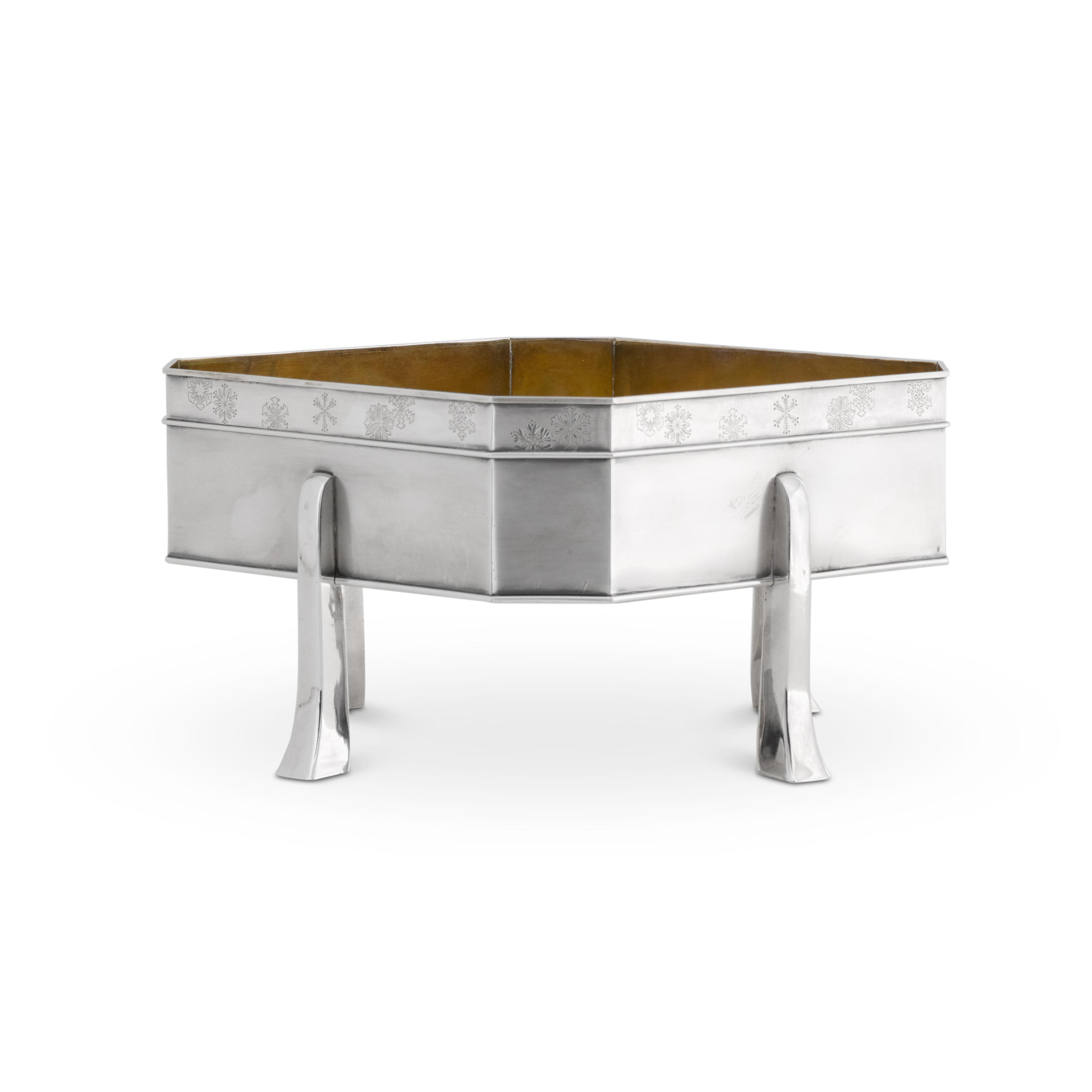 A silver presentation box | Signed Mitsukoshi jungin sei (made in pure ...