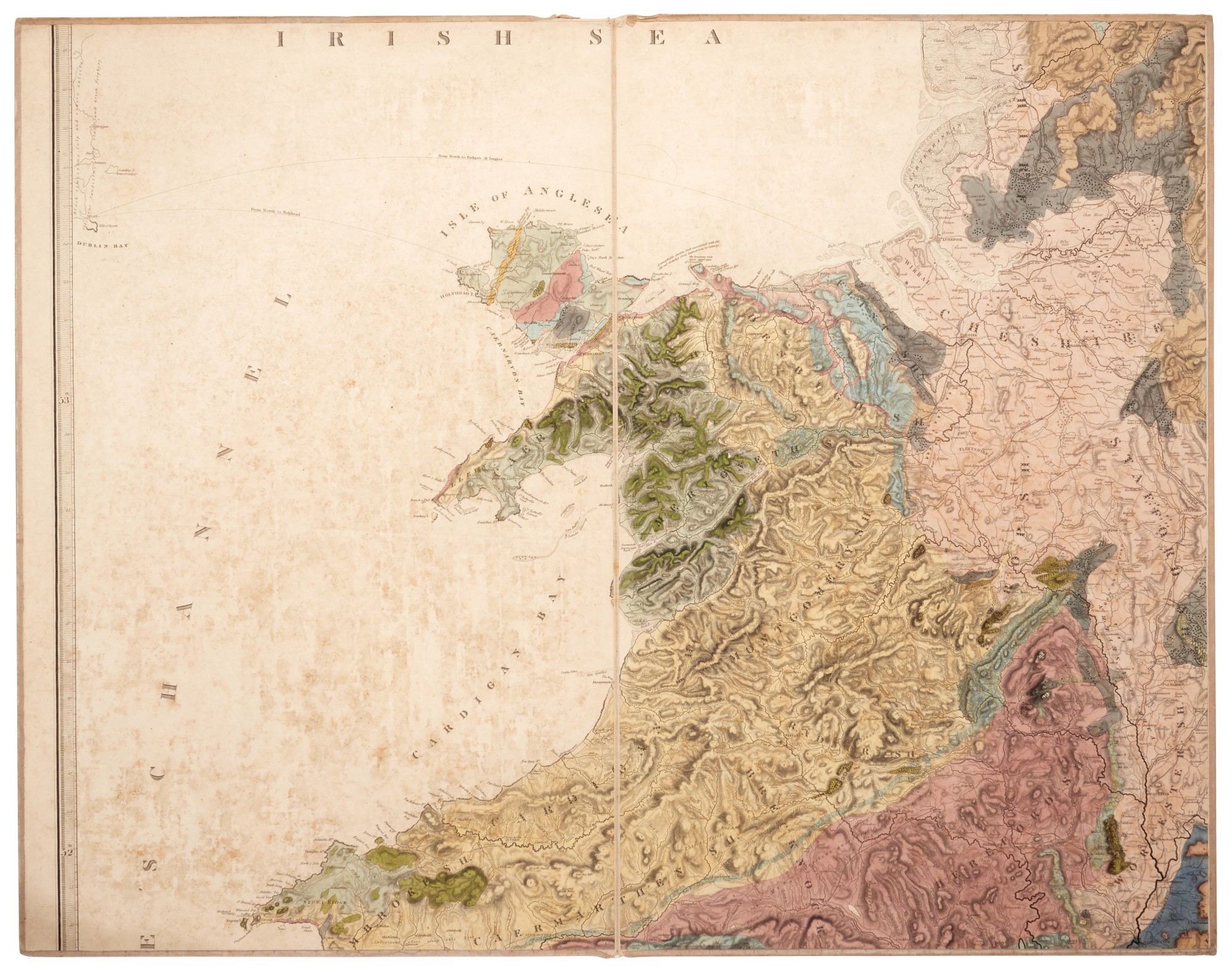 George Bellas Greenough | A Geological Map of England and Wales ...
