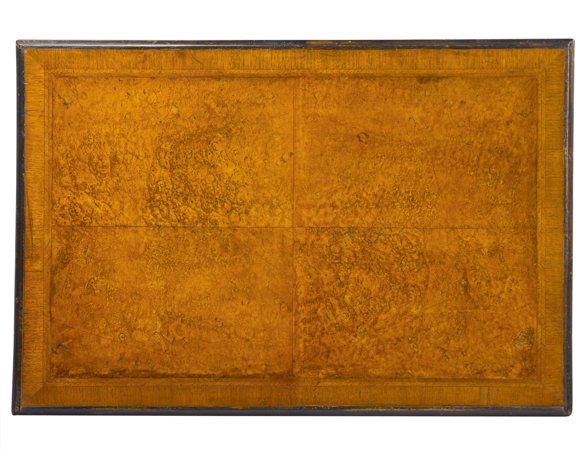A Fine and Rare William and Mary Ebonized Maple and Figured Walnut ...