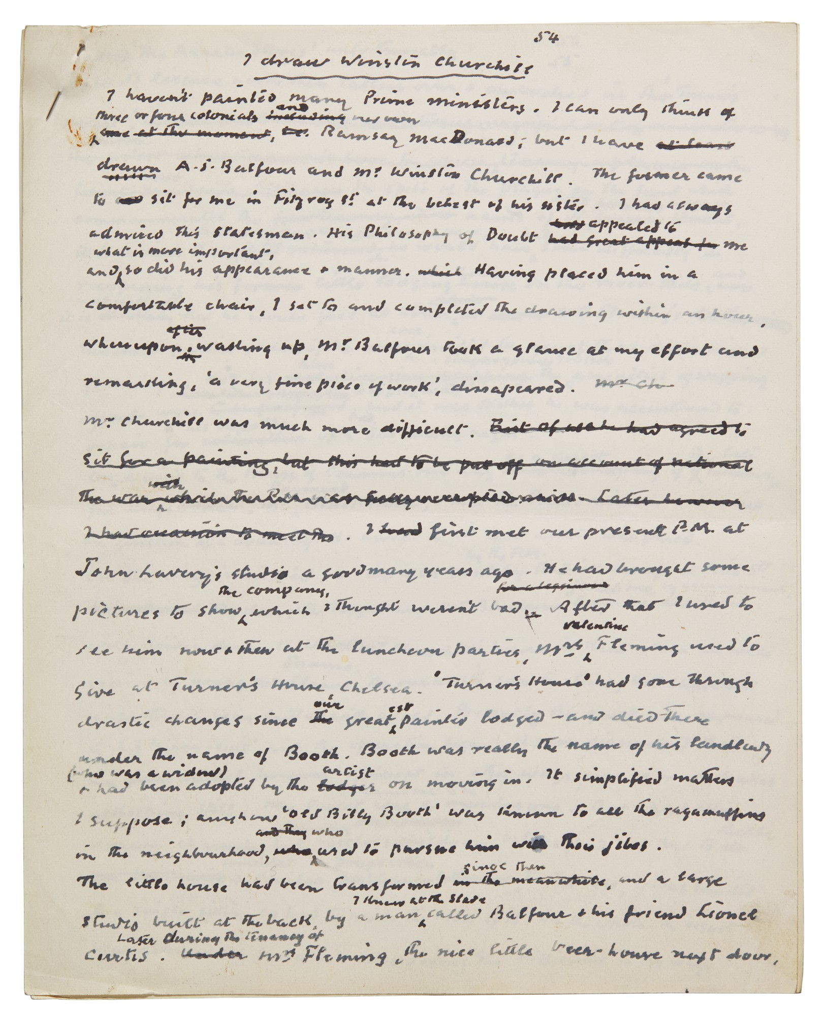 John, manuscript autobiography and related papers, 1950s | English ...