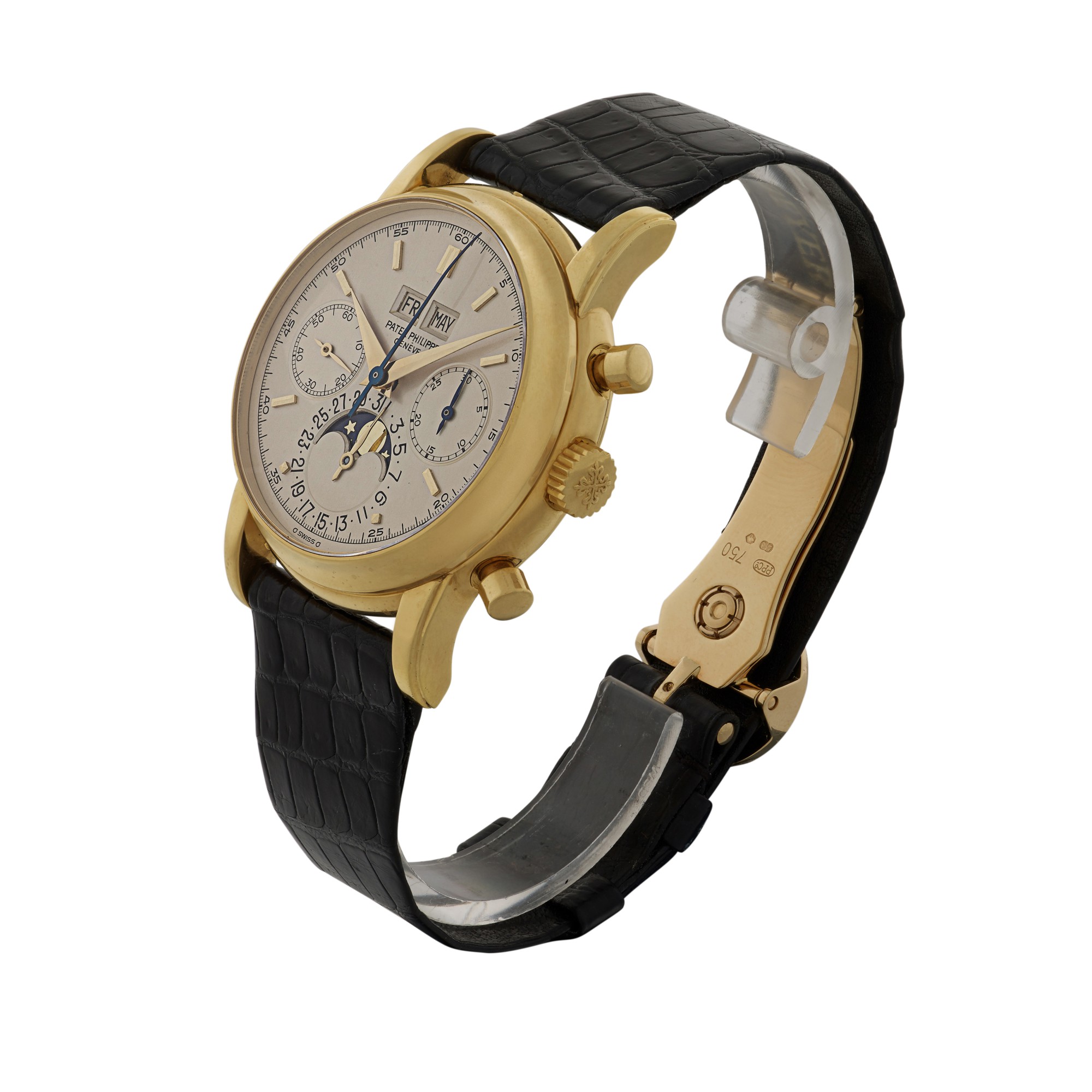 '4th Series', Ref. 2499/100, Yellow gold perpetual calendar chronograph ...