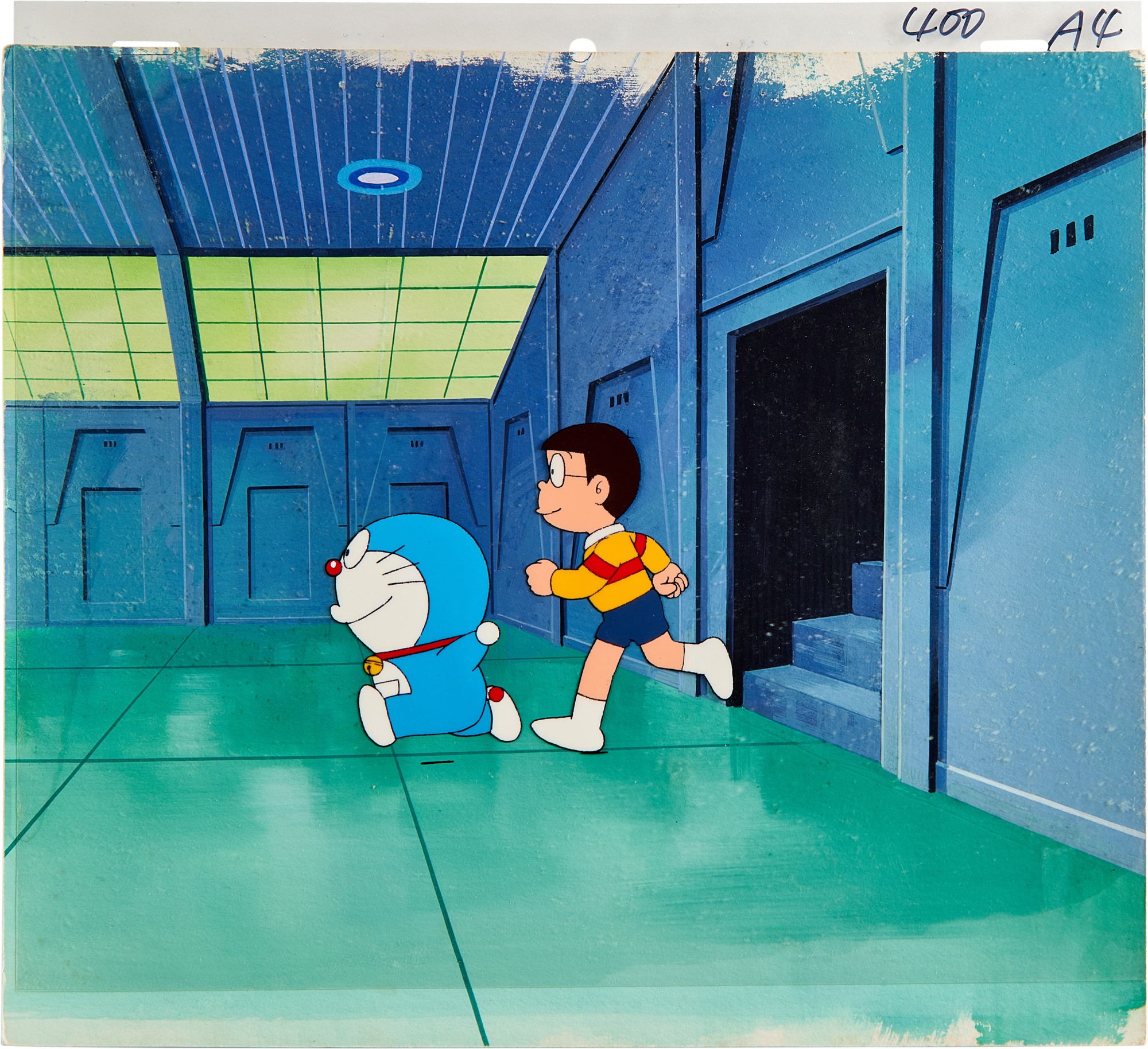 Doraemon and Nobita Running Forward Animation Cel and Hand-painted ...