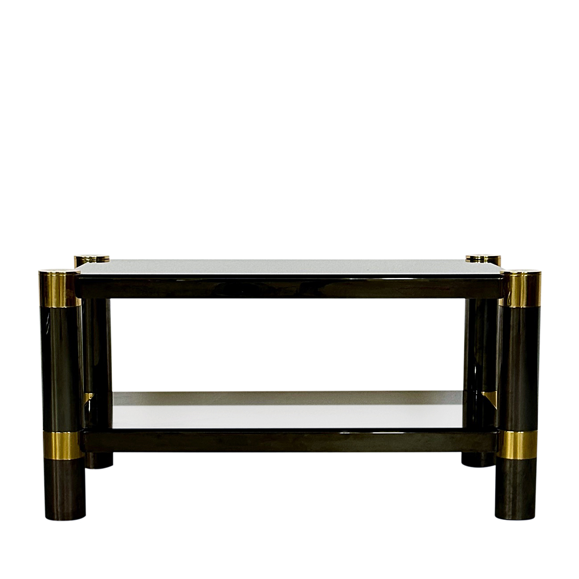 Karl Springer Vintage American Postmodern Two-Tier Coffee Table ...