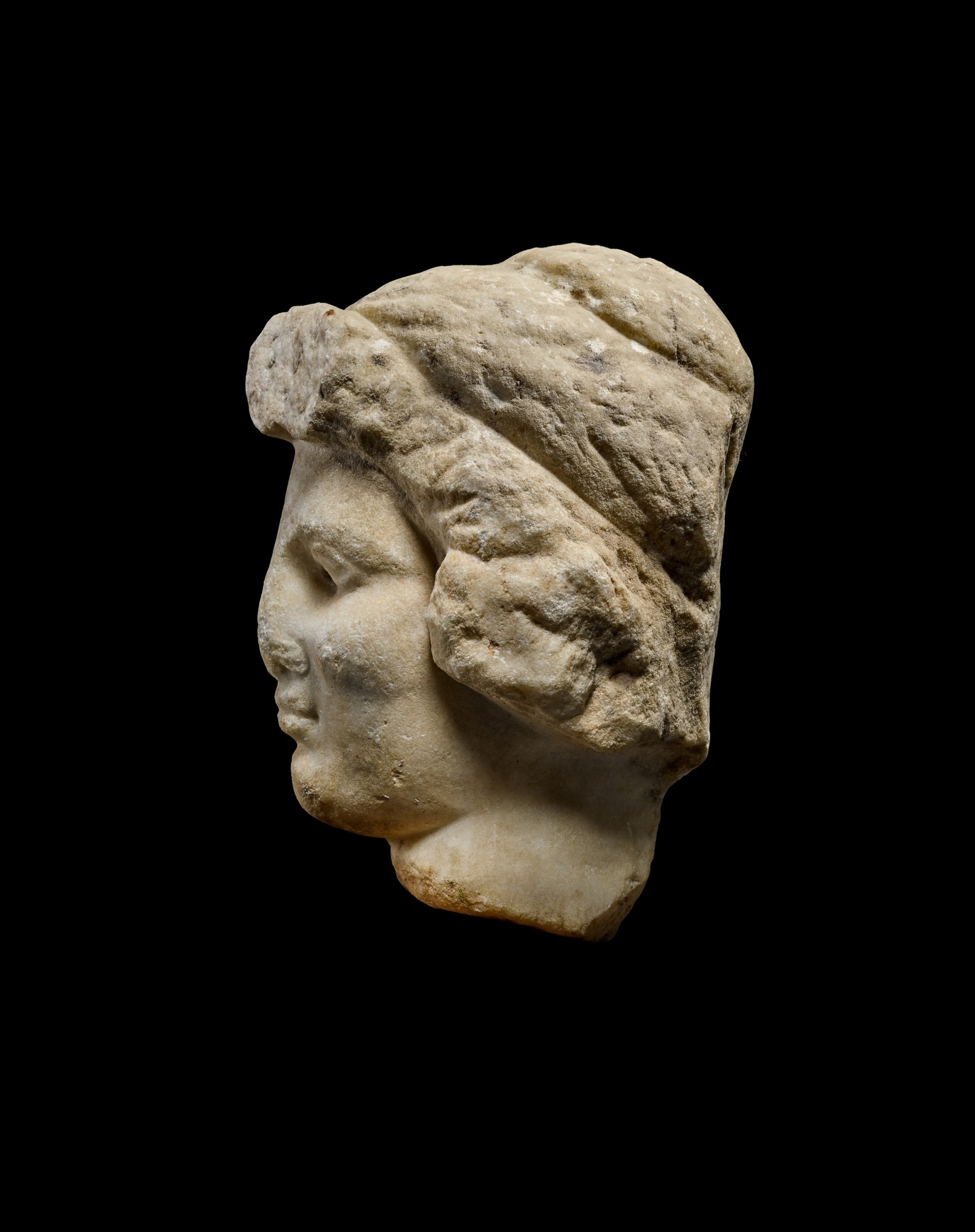 A Roman Marble Relief Head of a Child, probably Eastern Mediterranean ...