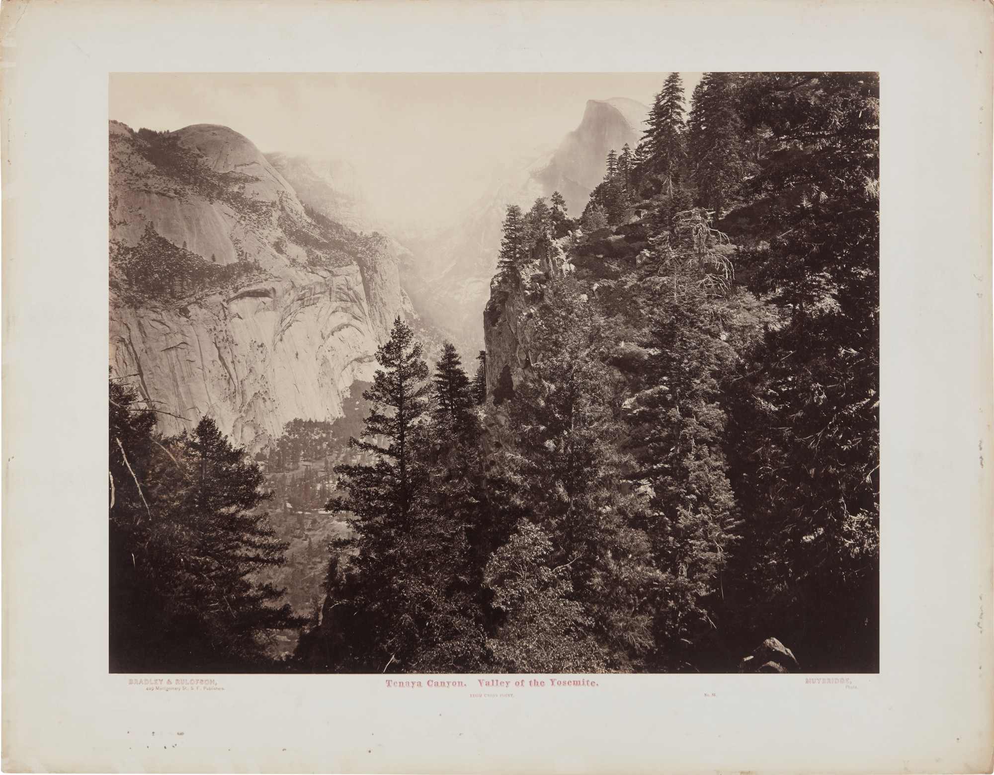 'Tenaya Canyon, Valley of the Yosemite From Union Point' | Photographs ...