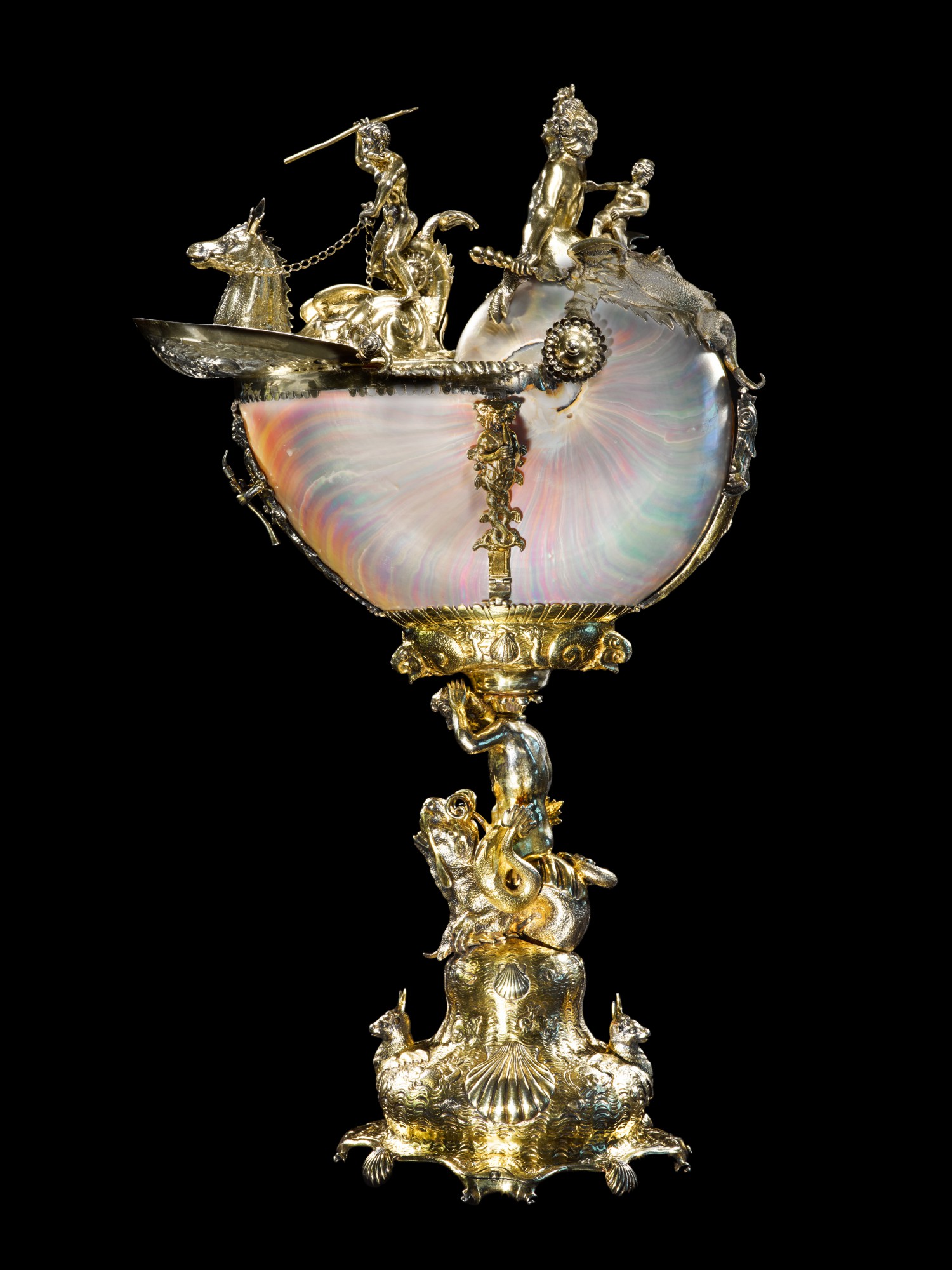 A Nautilus Cup with Dutch silver-gilt mounts , Jacob Claesz de Grebber ...