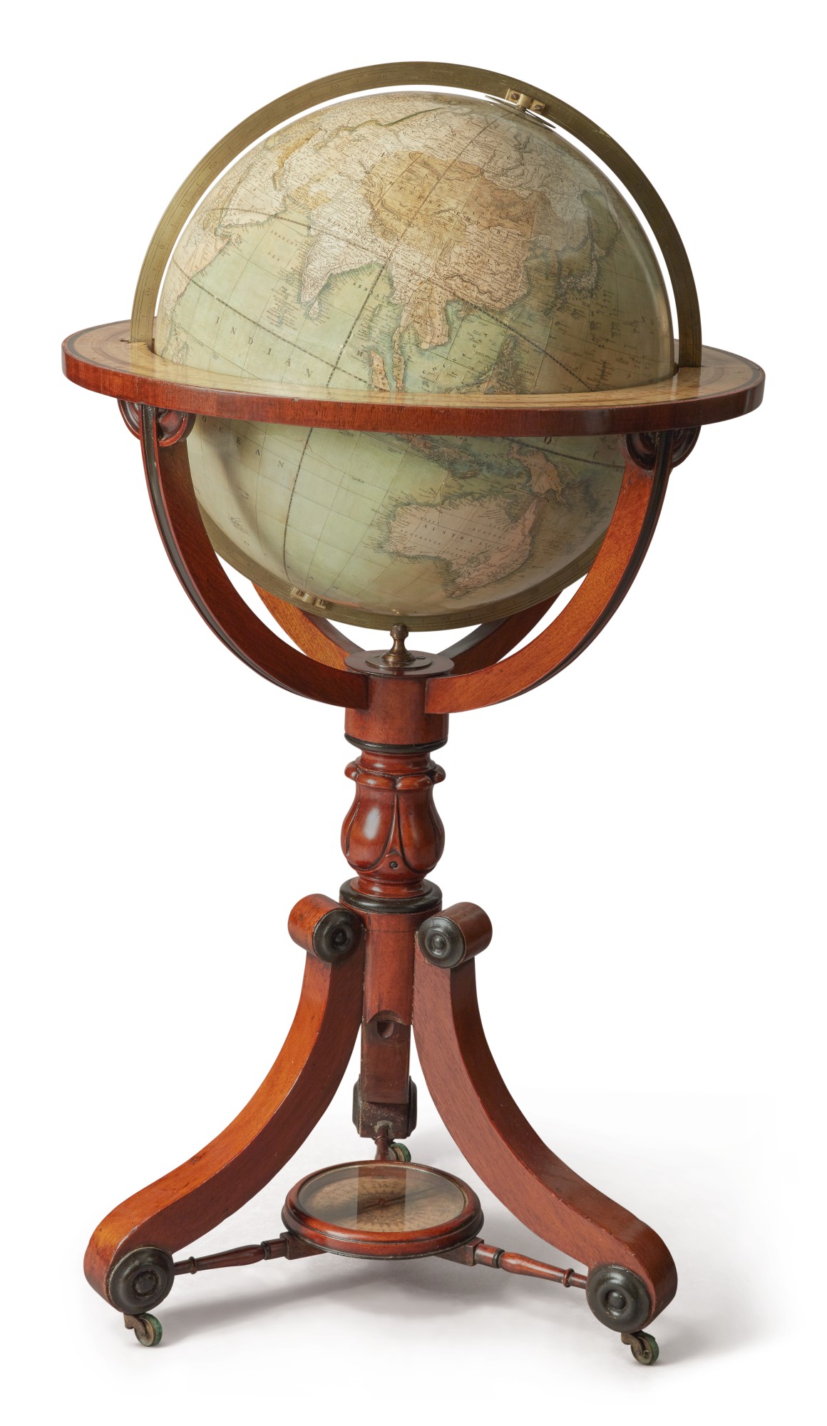 A Pair of Early Victorian Eighteen-Inch Terrestrial and Celestial ...