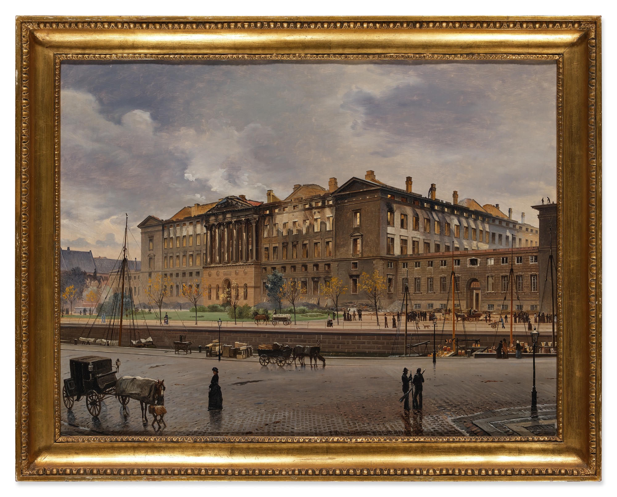 Christiansborg Palace After the Fire | Hyde Park Antiques: Past ...