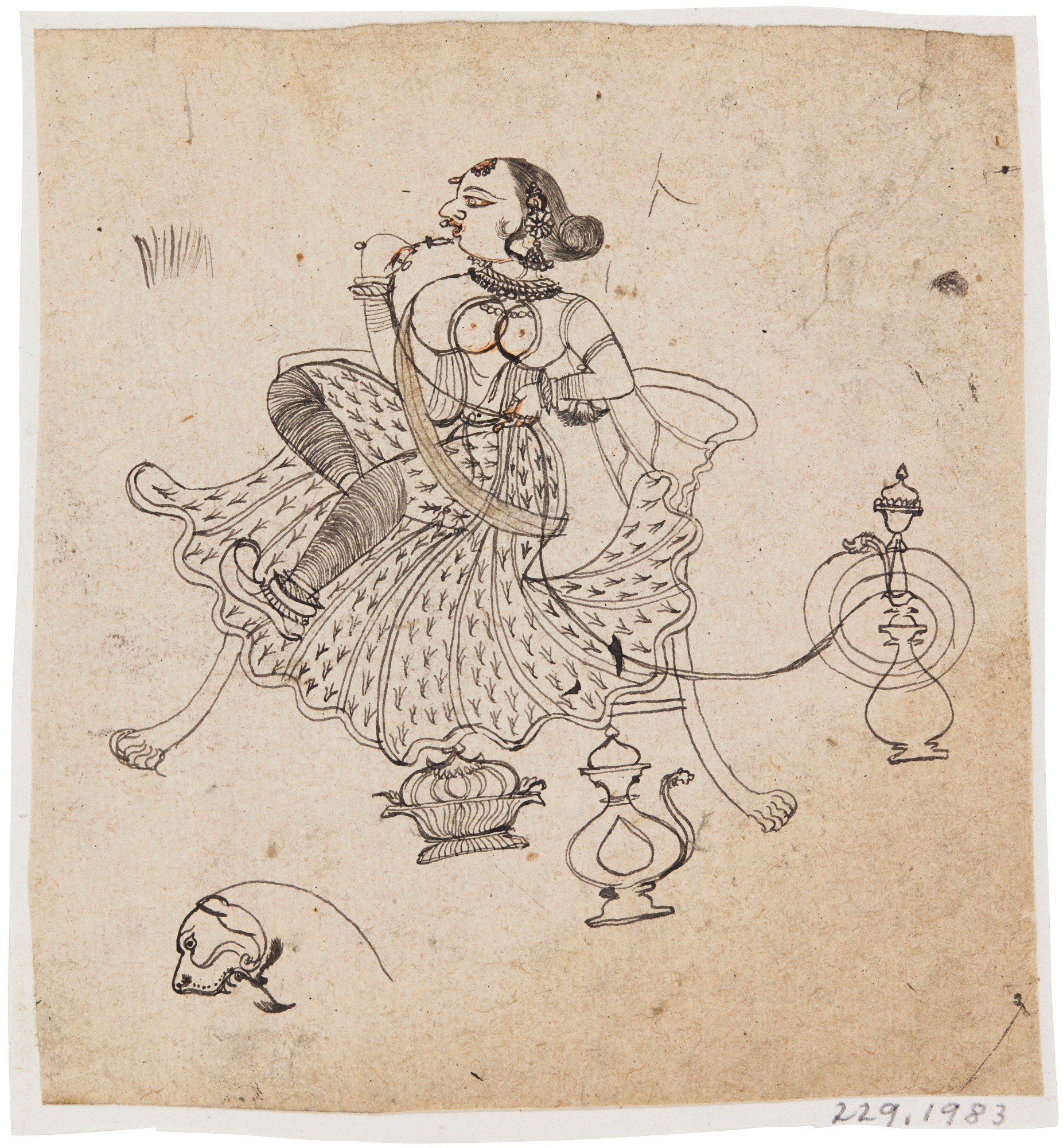 THREE DRAWINGS, NORTH INDIA, LATE 17TH-19TH CENTURY | Arts of the ...