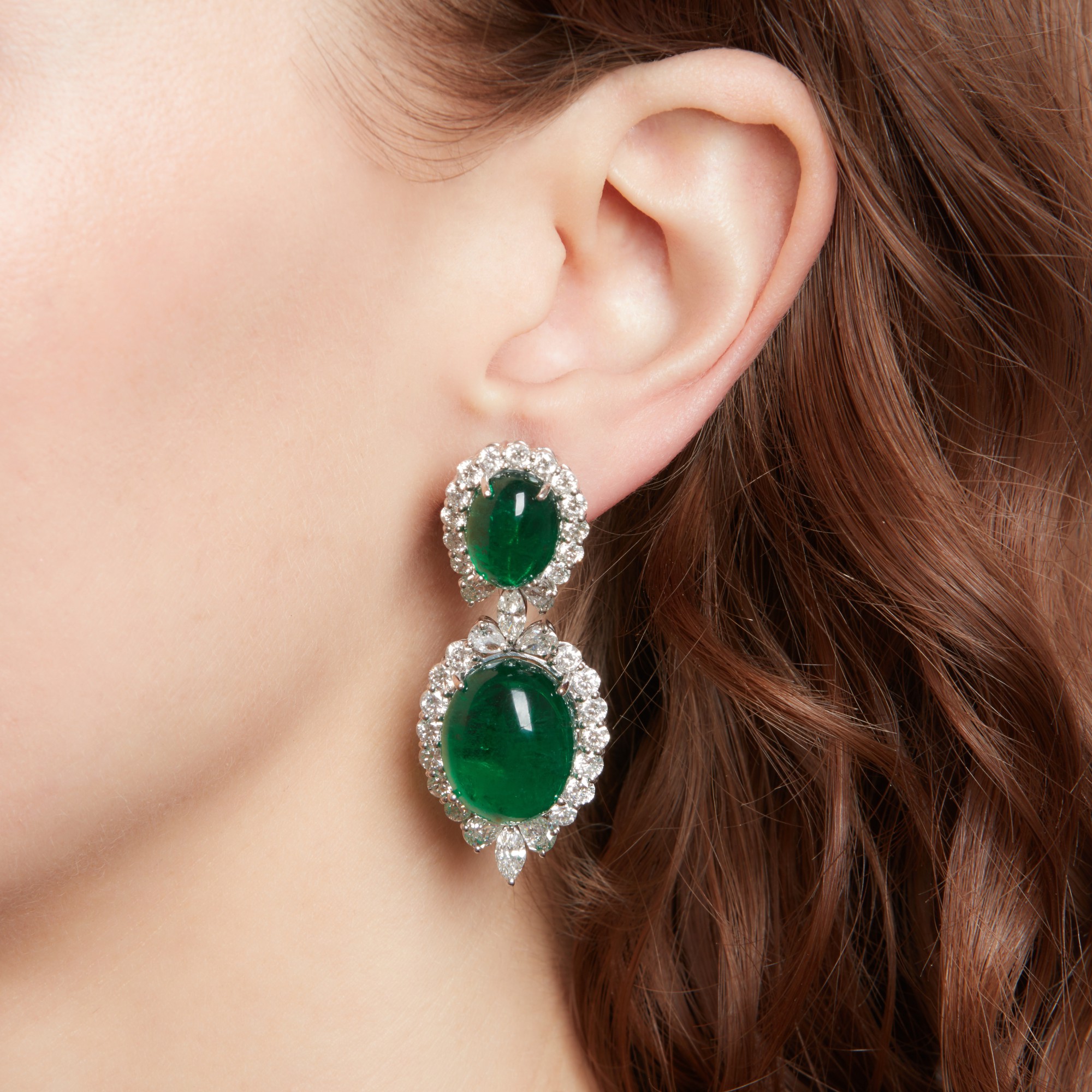 Pair of emerald earrings | Fine Jewels | | Sotheby's