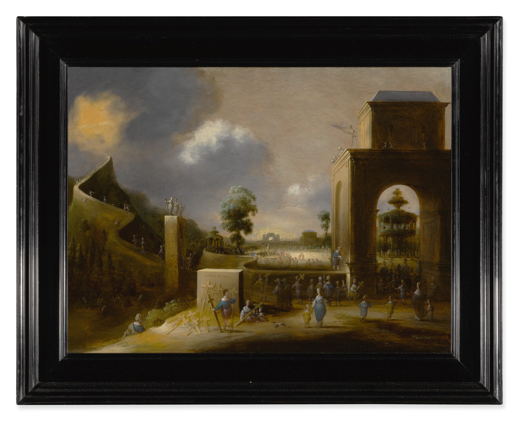 JAN CHRISTIAENSZ MICKER | THE WIDE AND NARROW ROAD, AN ALLEGORY | Old ...