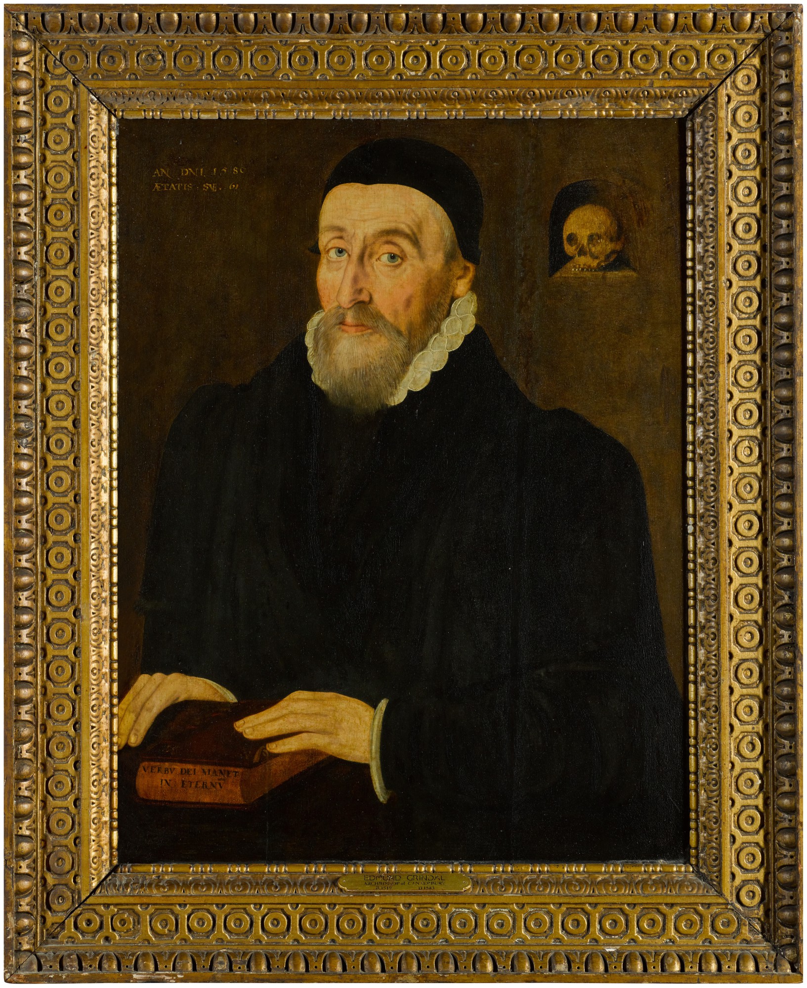 Portrait of Edmund Grindal (circa 1519-1583), Archbishop of Canterbury ...