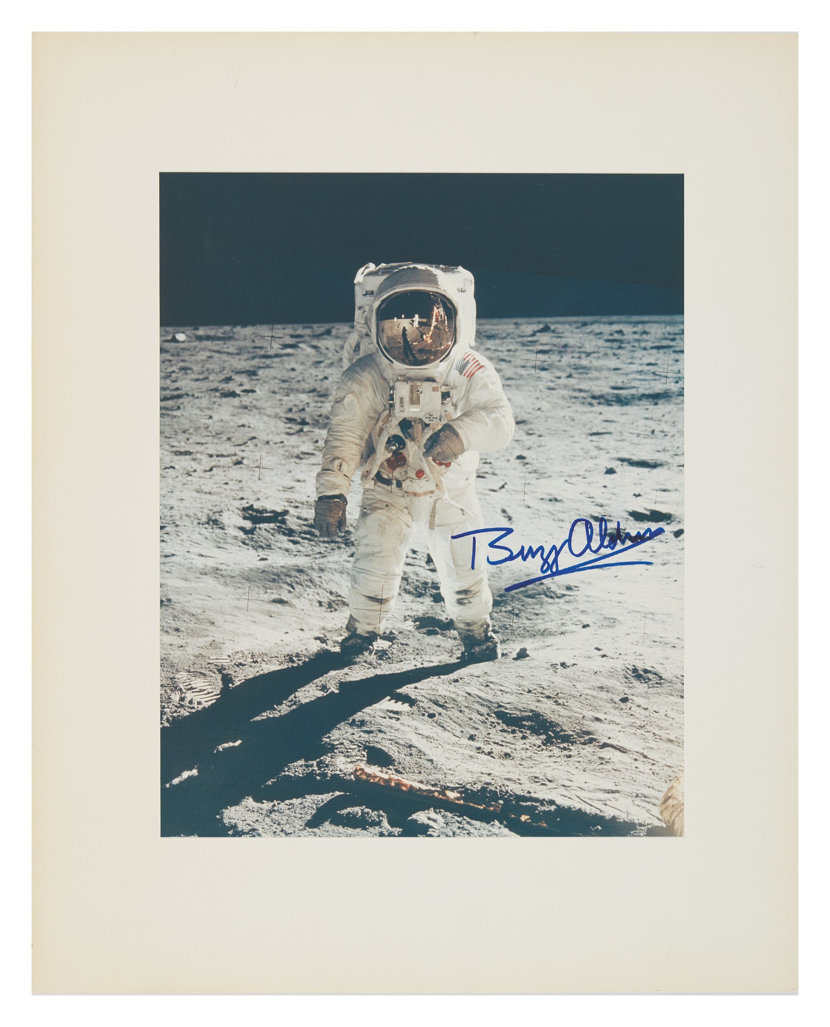 [apollo 11] Buzz Aldrin At Tranquility Base Signed By Aldrin Vintage