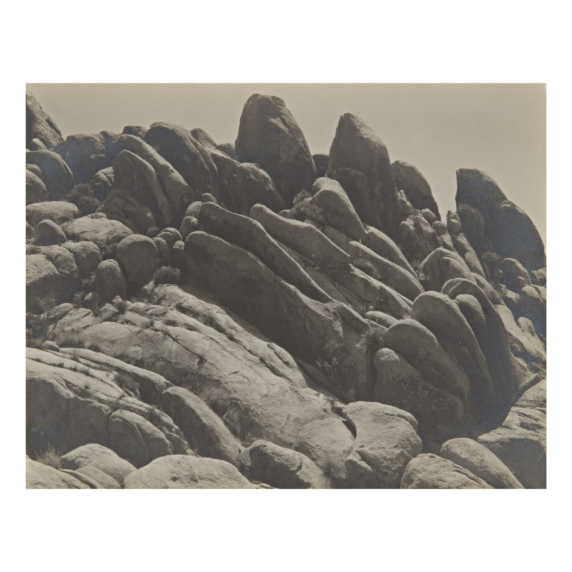 EDWARD WESTON | ROCK FORMATIONS, MOJAVE DESERT, CALIFORNIA ...