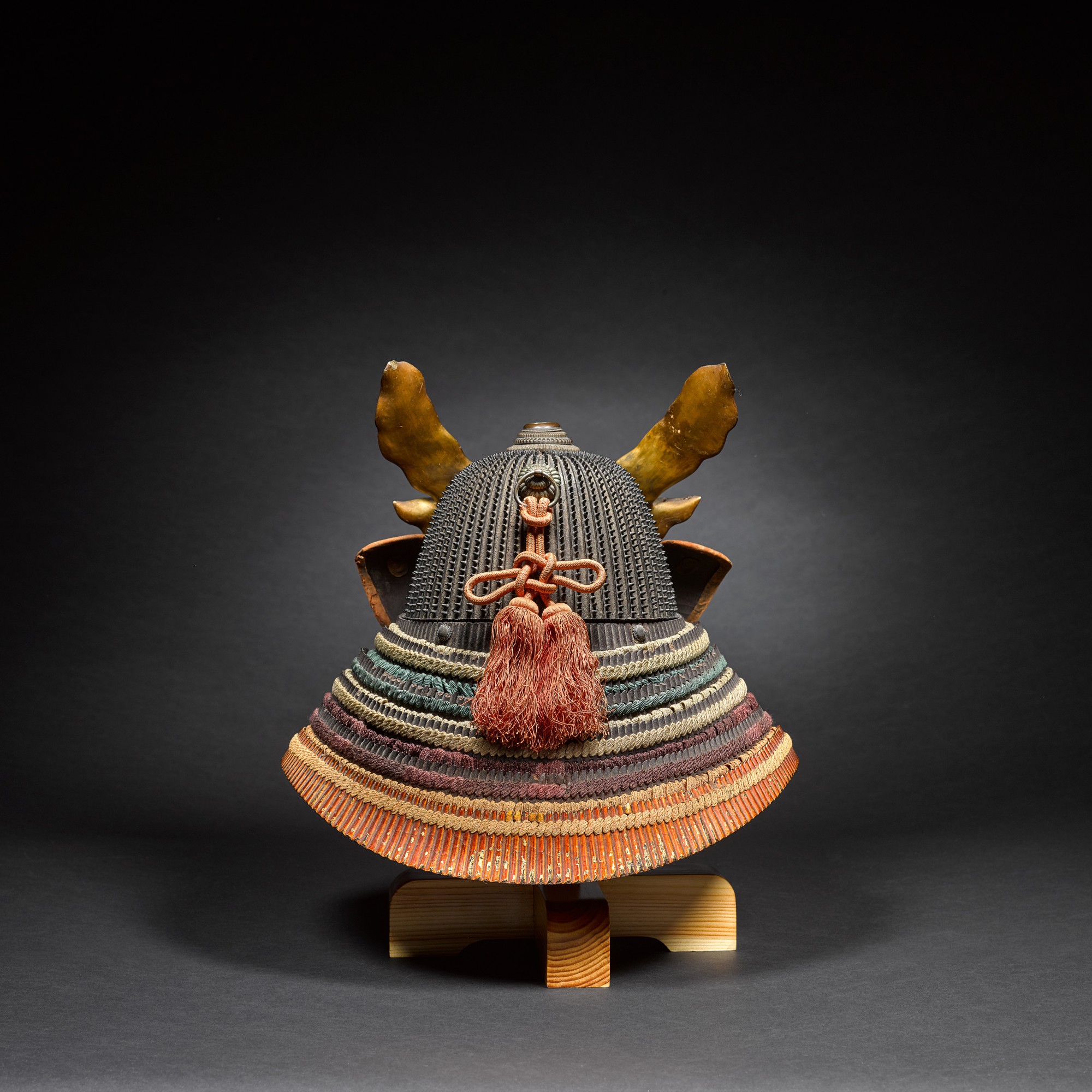 A koboshi kabuto [helmet with small standing rivets] | Signed Joshu ju ...