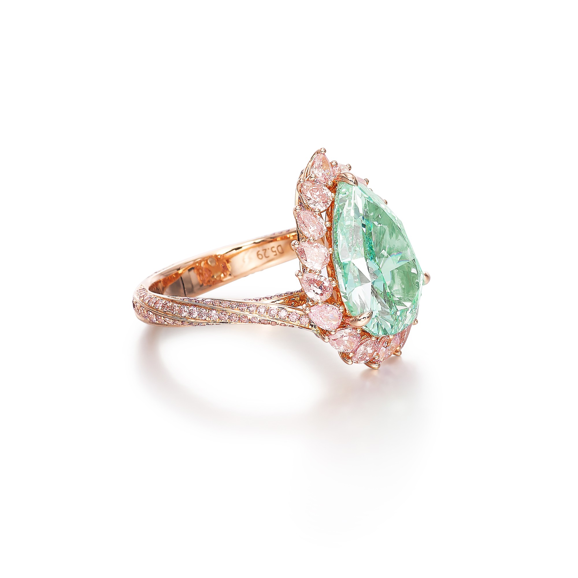 A Very Rare and Magnificent Fancy Intense Green Diamond and Diamond ...