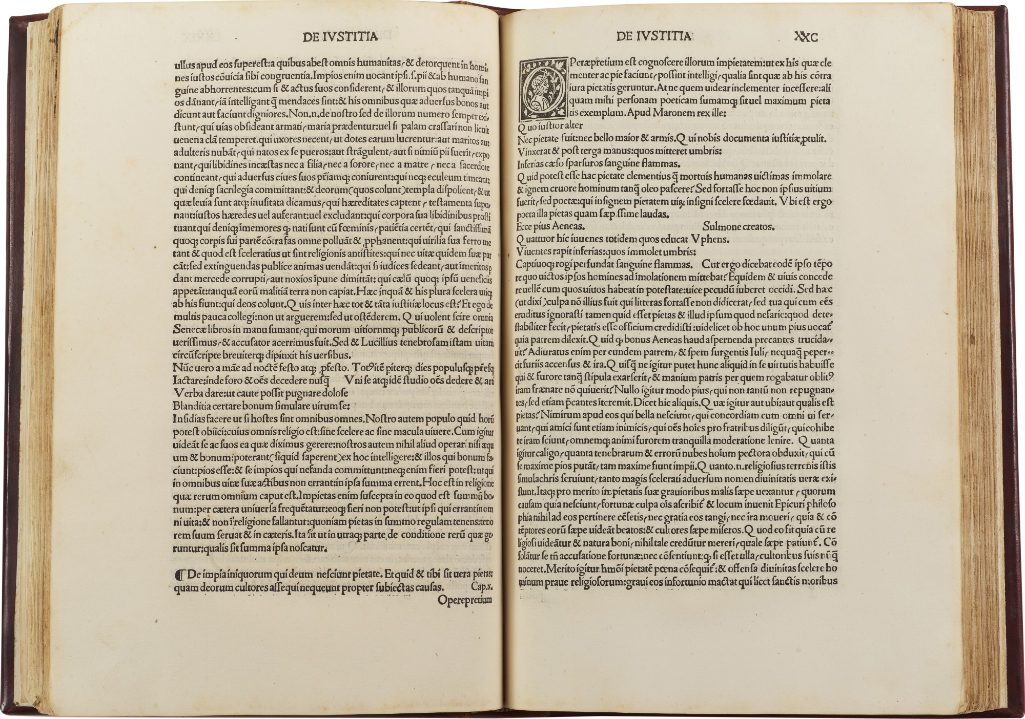 Lactantius, Opera, Venice, 1502, modern calf | Antiquarian Books ...
