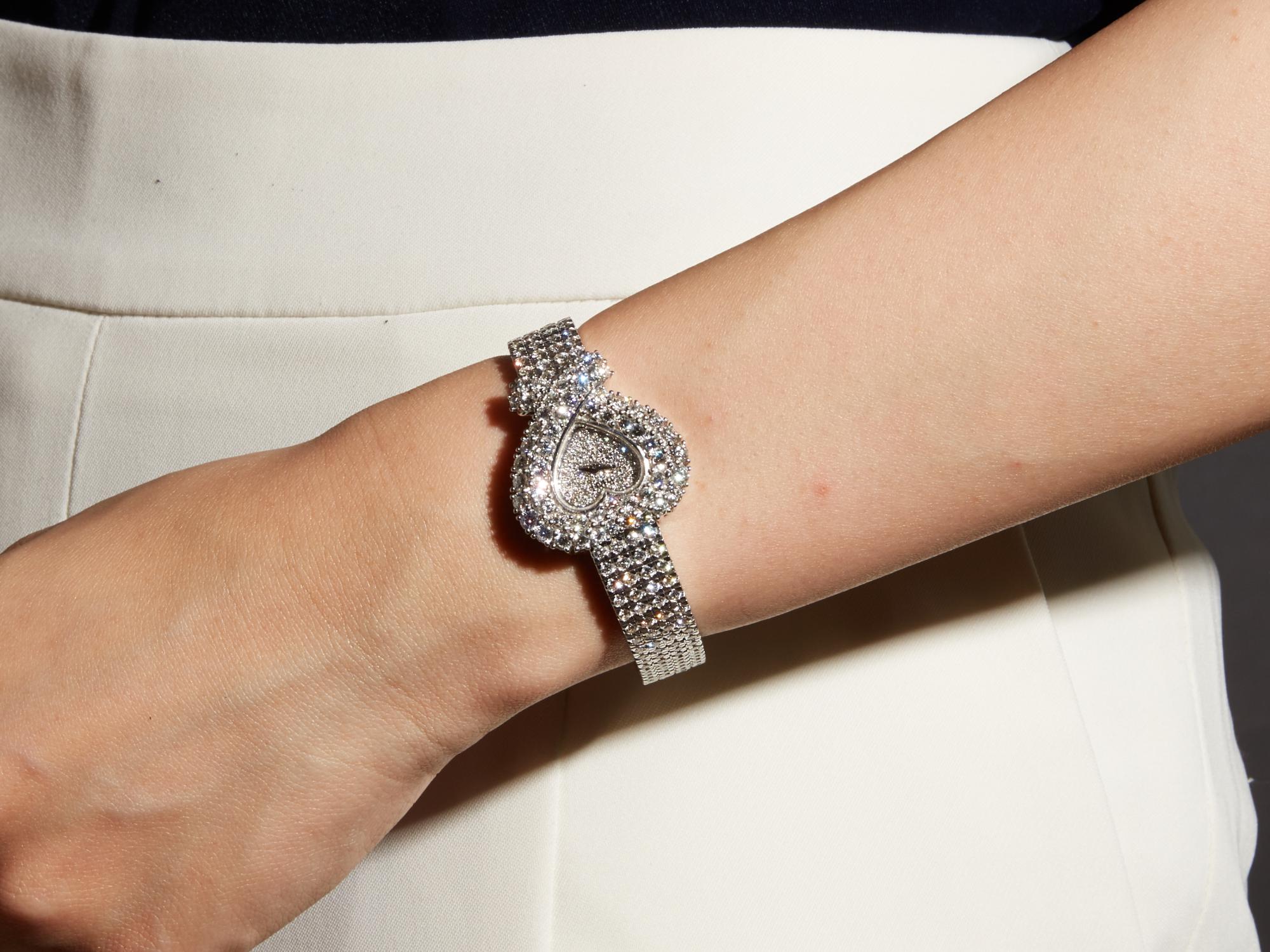 PIAGET | DIAMOND TRADITION HEART, A WHITE GOLD AND DIAMOND-SET BRACELET ...