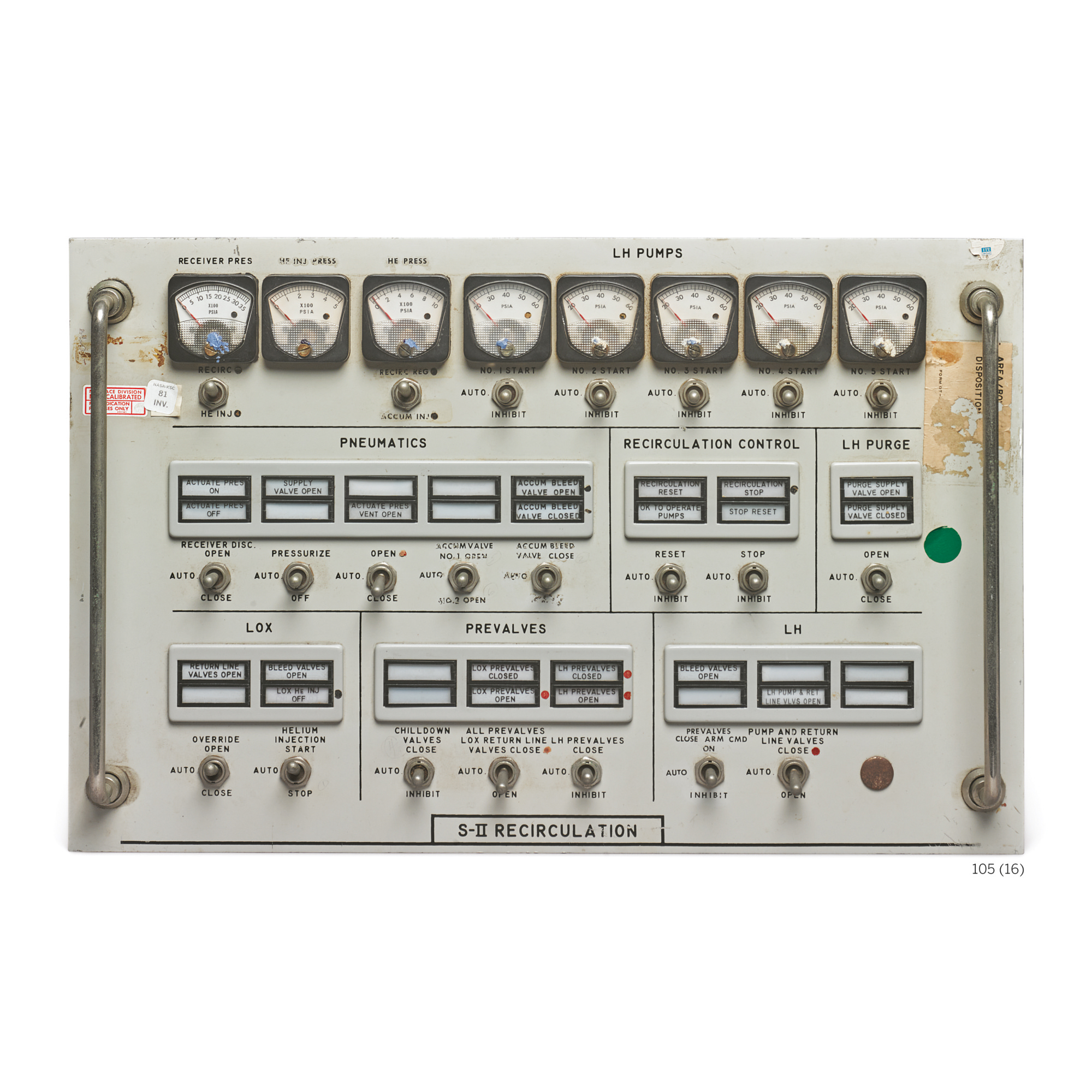 [APOLLO PROGRAM]. SATURN V & SATURN IB/ APOLLO FIRING ROOM CONTROL ...