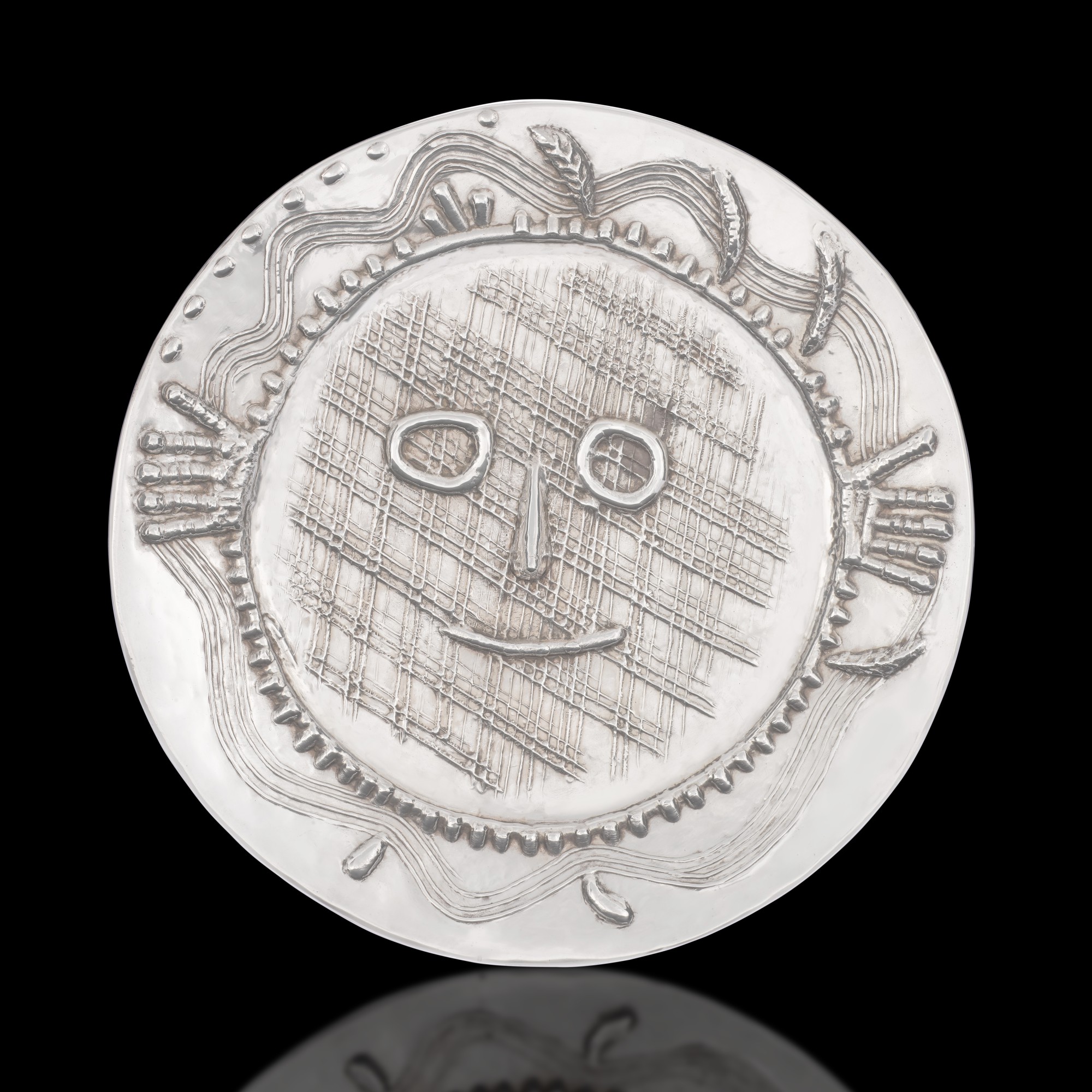 A Complete Set of Twenty-Four Silver Plates, accompanied by an ...