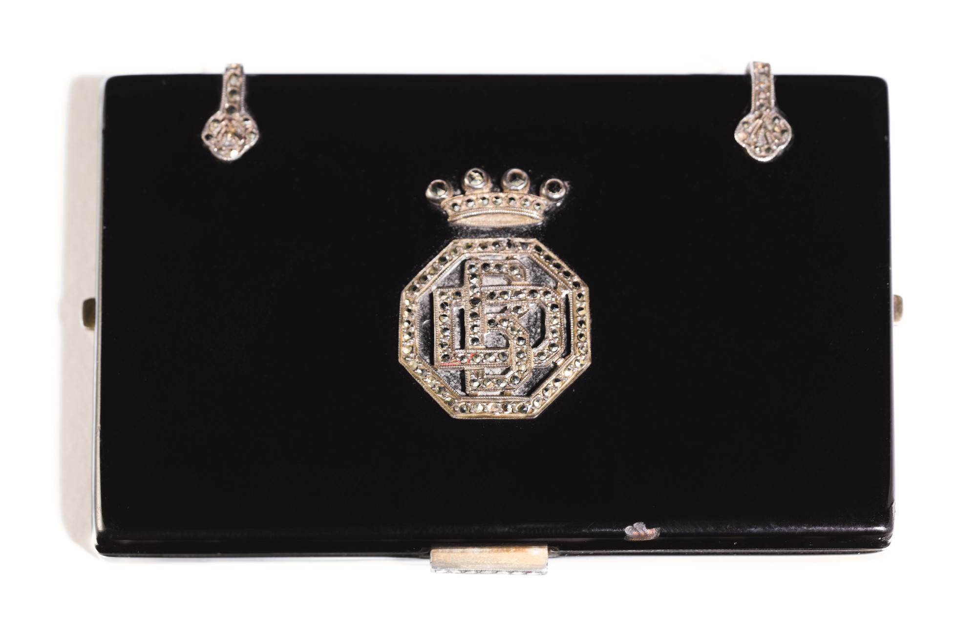 A jewelled Art Deco lacquer vanity case, Paris, circa 1925 | The Family Collection of the late ...