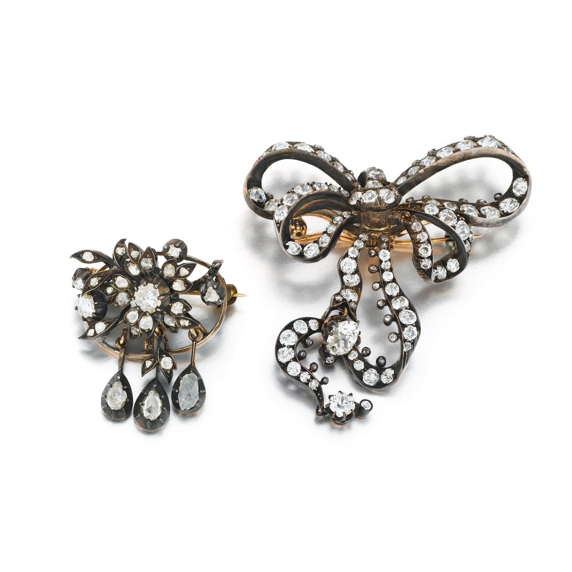 Two diamond brooches, Austro Hungarian, circa 1870 | Hôtel Lambert, Une ...