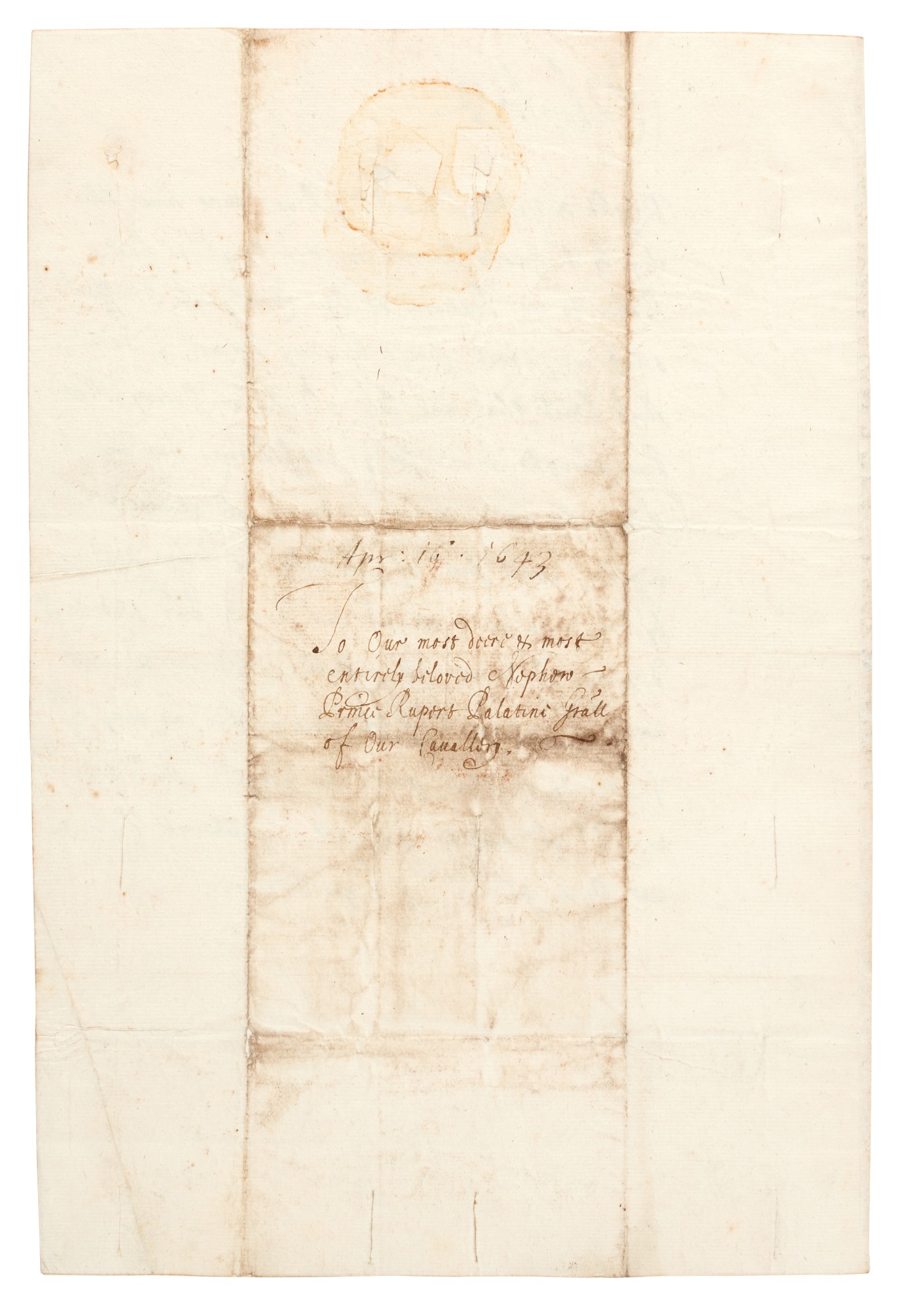 Charles I | Letters signed, to Prince Rupert, ordering him to join the ...