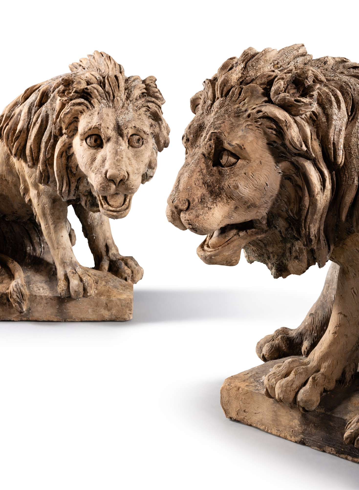 Southern French, 19th century, A pair of monumental Lions | Sud de la ...