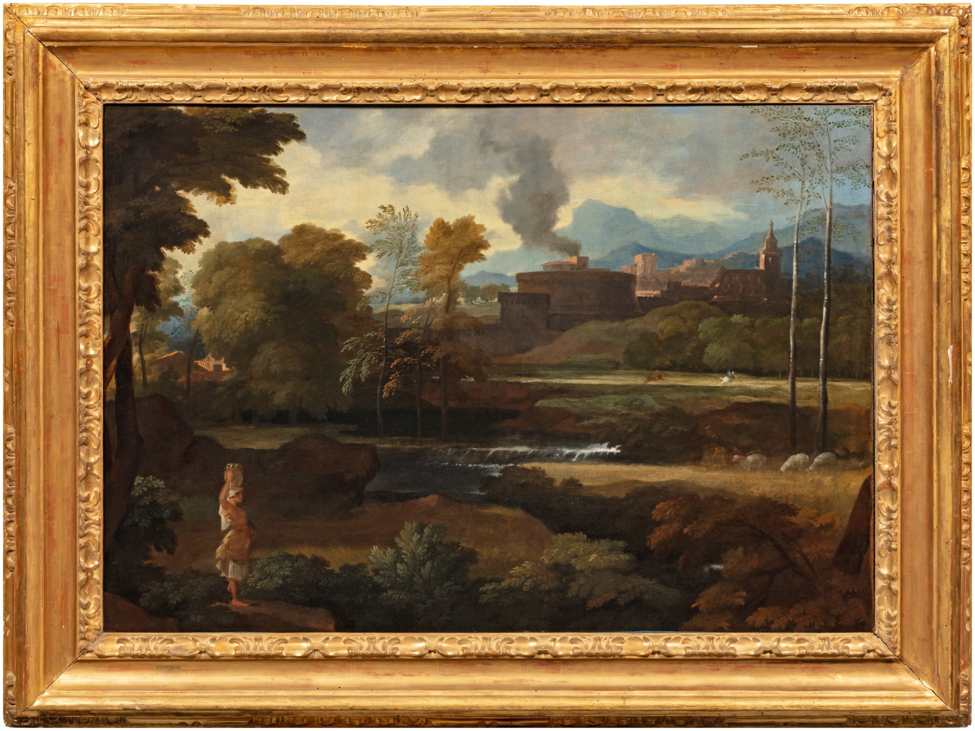 Landscape in the Roman Campagna with a Figure | Paysage de la campagne ...