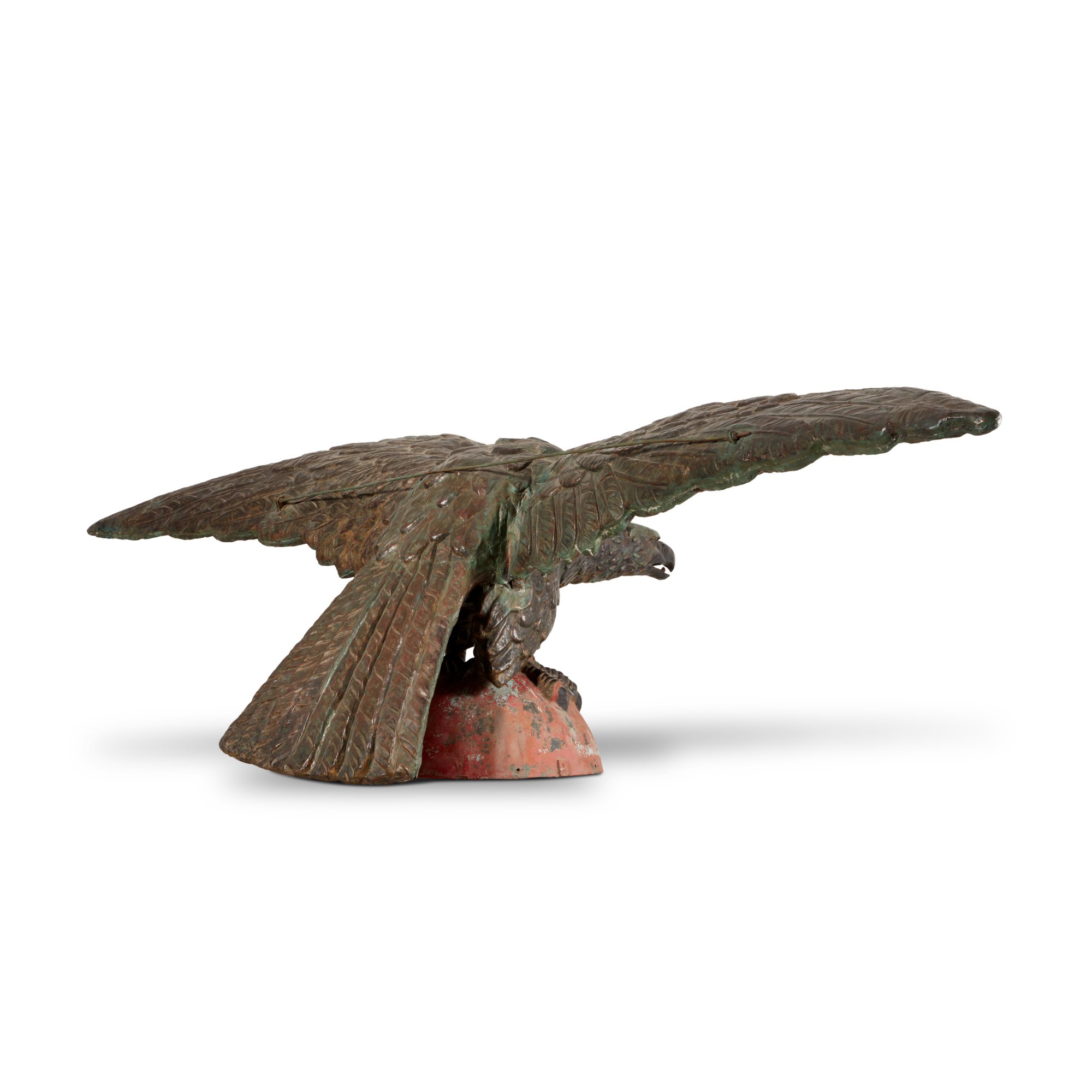 An Impressive Over-Life-Sized Copper Model of an Eagle, Late 19th/Early ...