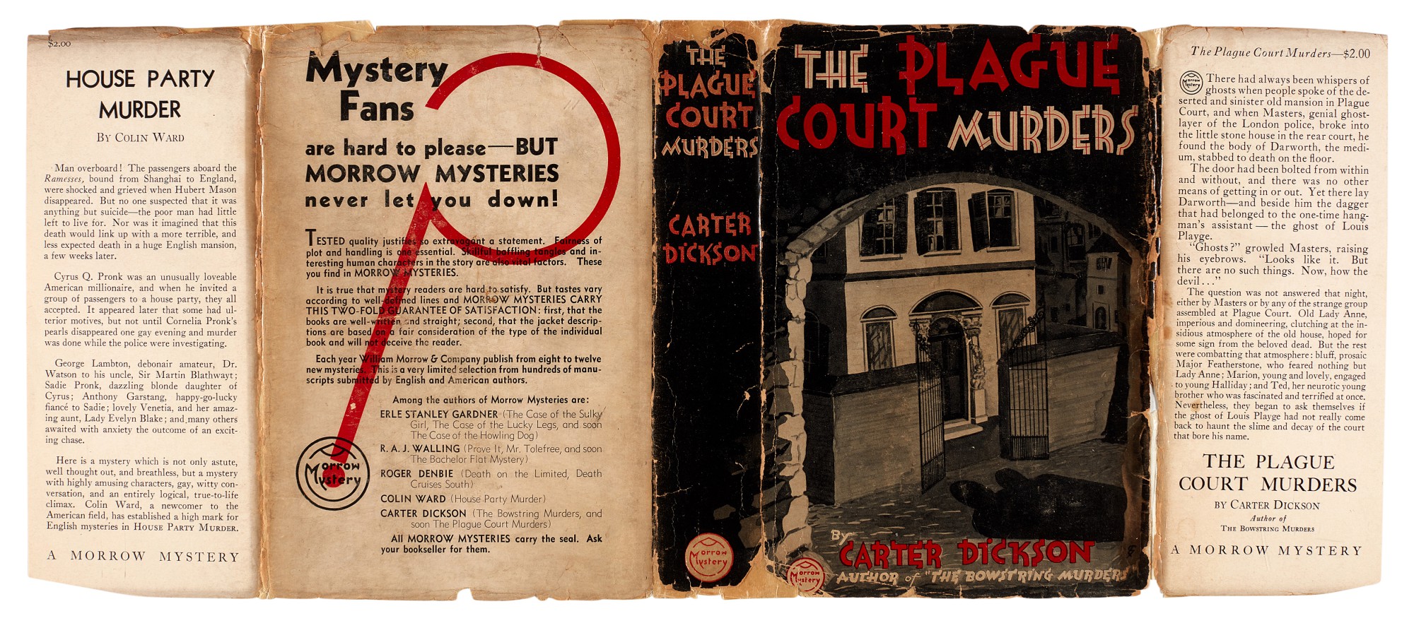Carter Dickson [John Dickson Carr] | The Plague Court Murders, 1934 ...