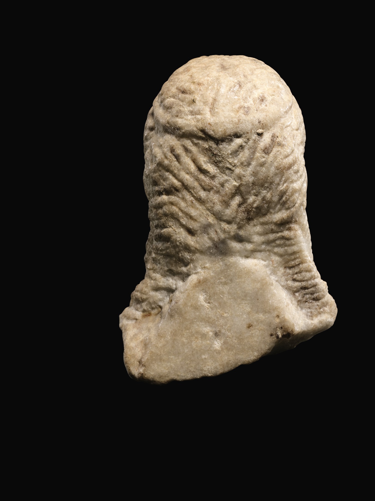 A ROMAN MARBLE ARCHAISTIC HERM HEAD OF DIONYSOS, CIRCA 2ND CENTURY A.D ...