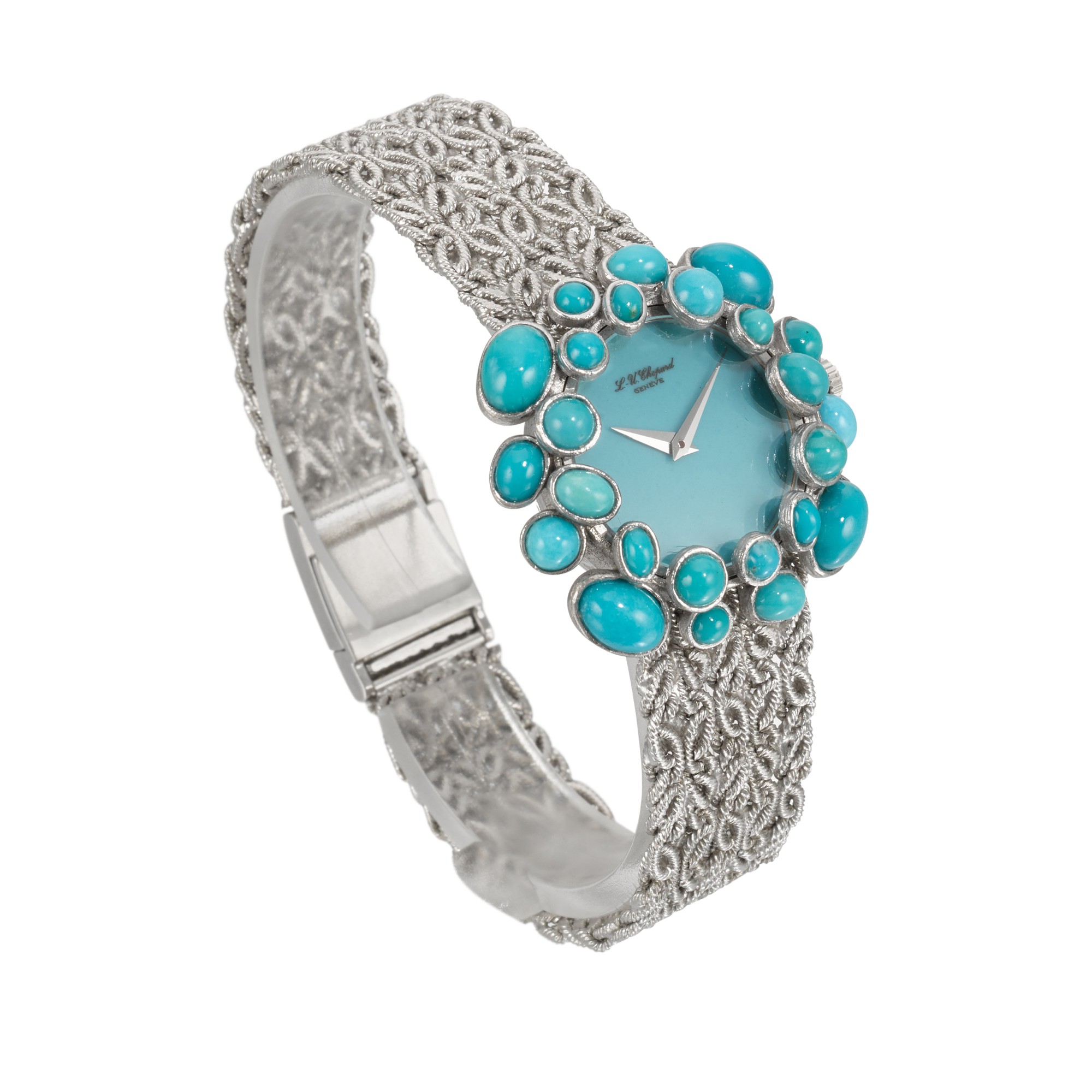 White Gold And Turquoise Bracelet Watch Circa 1975 | Fine Watches ...