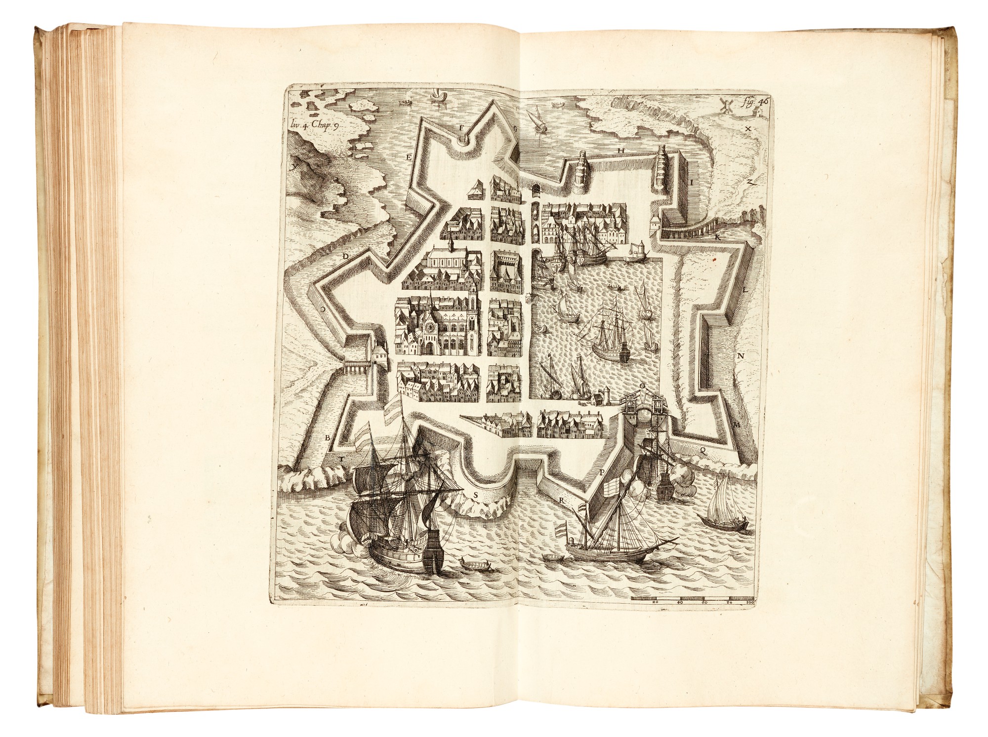 Errard, La fortification, Frankfurt am Main, 1617, contemporary vellum ...