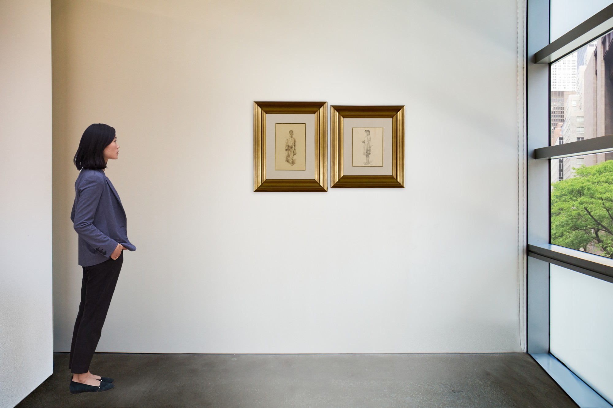 Sold Without Reserve | RAMON FRADE | BOY (I) & GIRL (II) (A PAIR OF ...