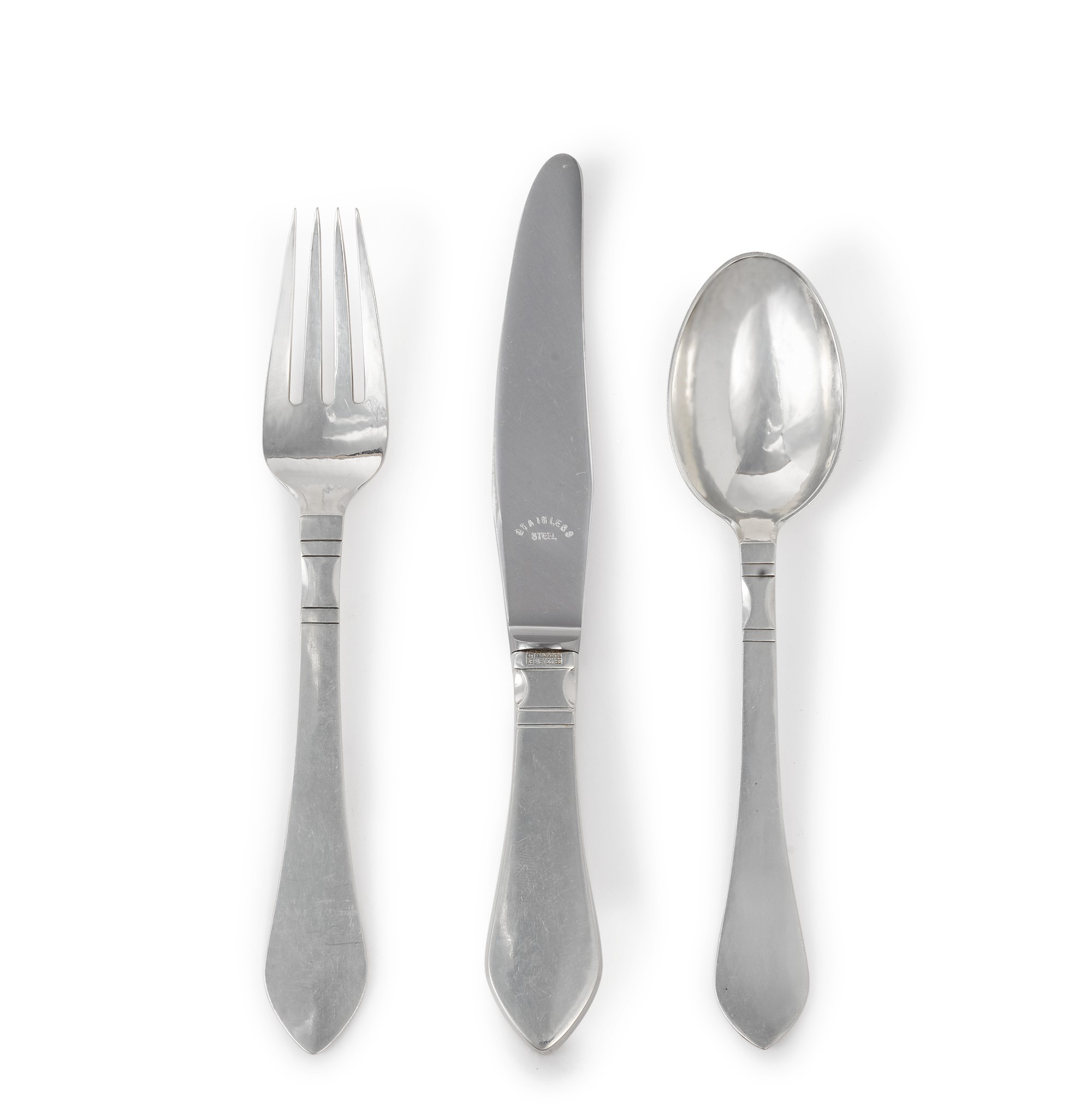 A DANISH SILVER CONTINENTAL PATTERN FLATWARE SERVICE, GEORG JENSEN ...